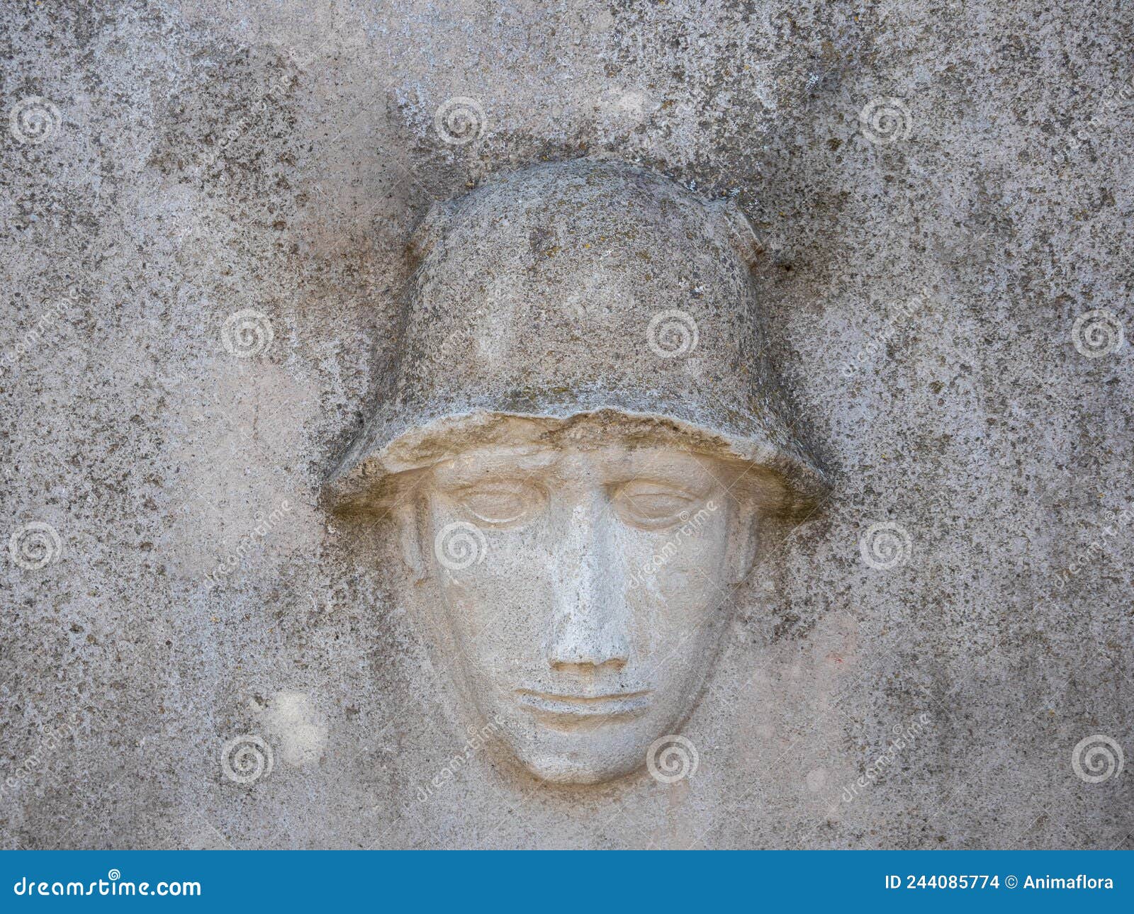 Statue of Fallen Soldiers in Stone Stock Photo - Image of death ...