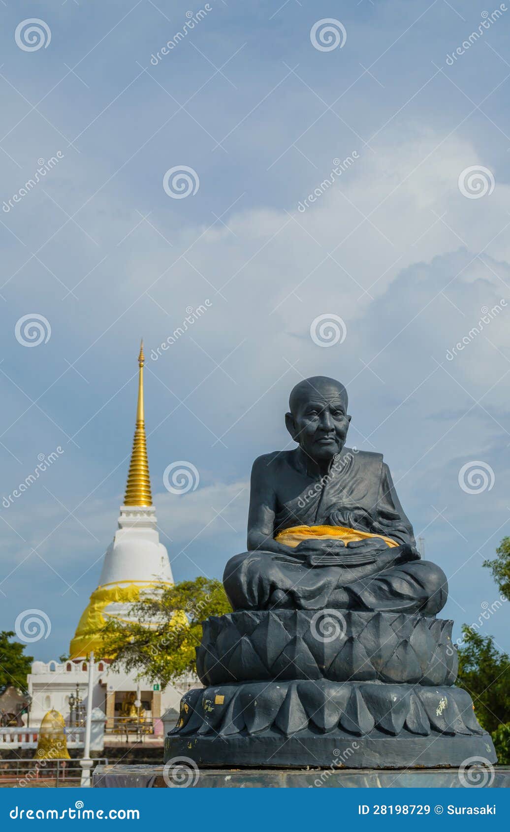 Statue of a famous monk stock image. Image of buddhas - 28198729