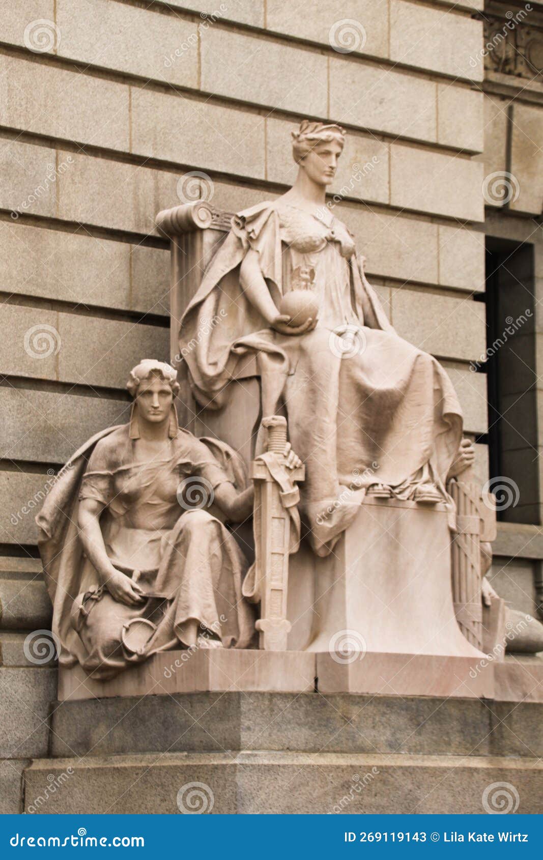 Statue at the Federal Building Courthouse in Providence Rhode Island ... Statue at the Federal Building Courthouse in Providence Rhode Island ...