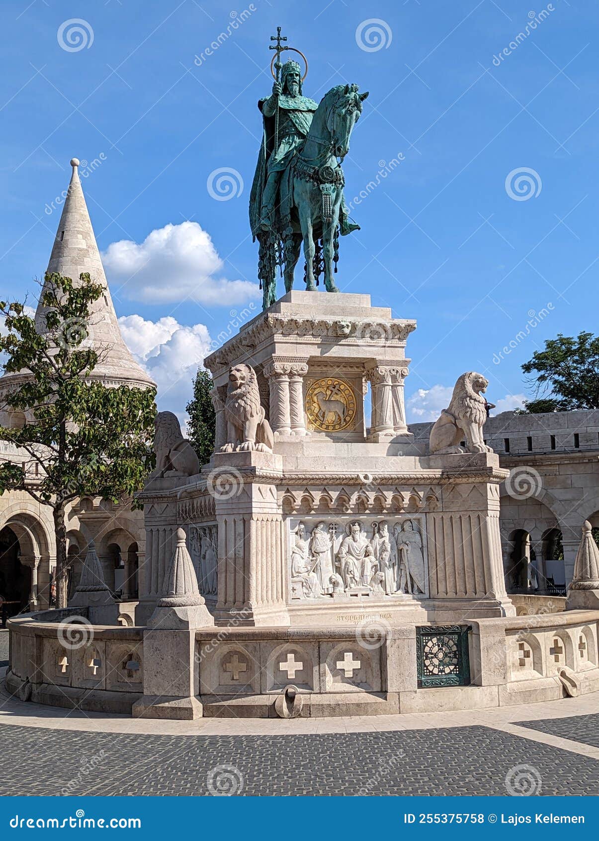 Statue of the First Hungarian King Stephan Stock Photo - Image of ...