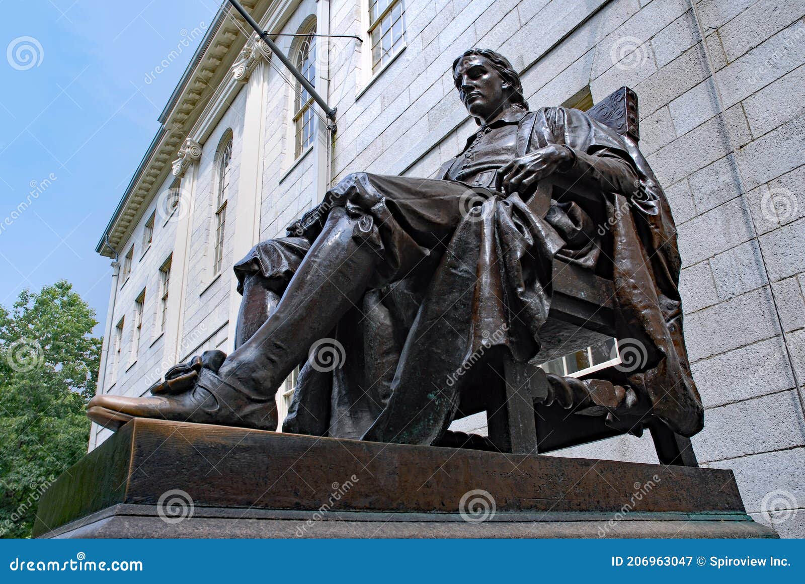 Statue of Founder John Harvard Editorial Photography - Image of league ...
