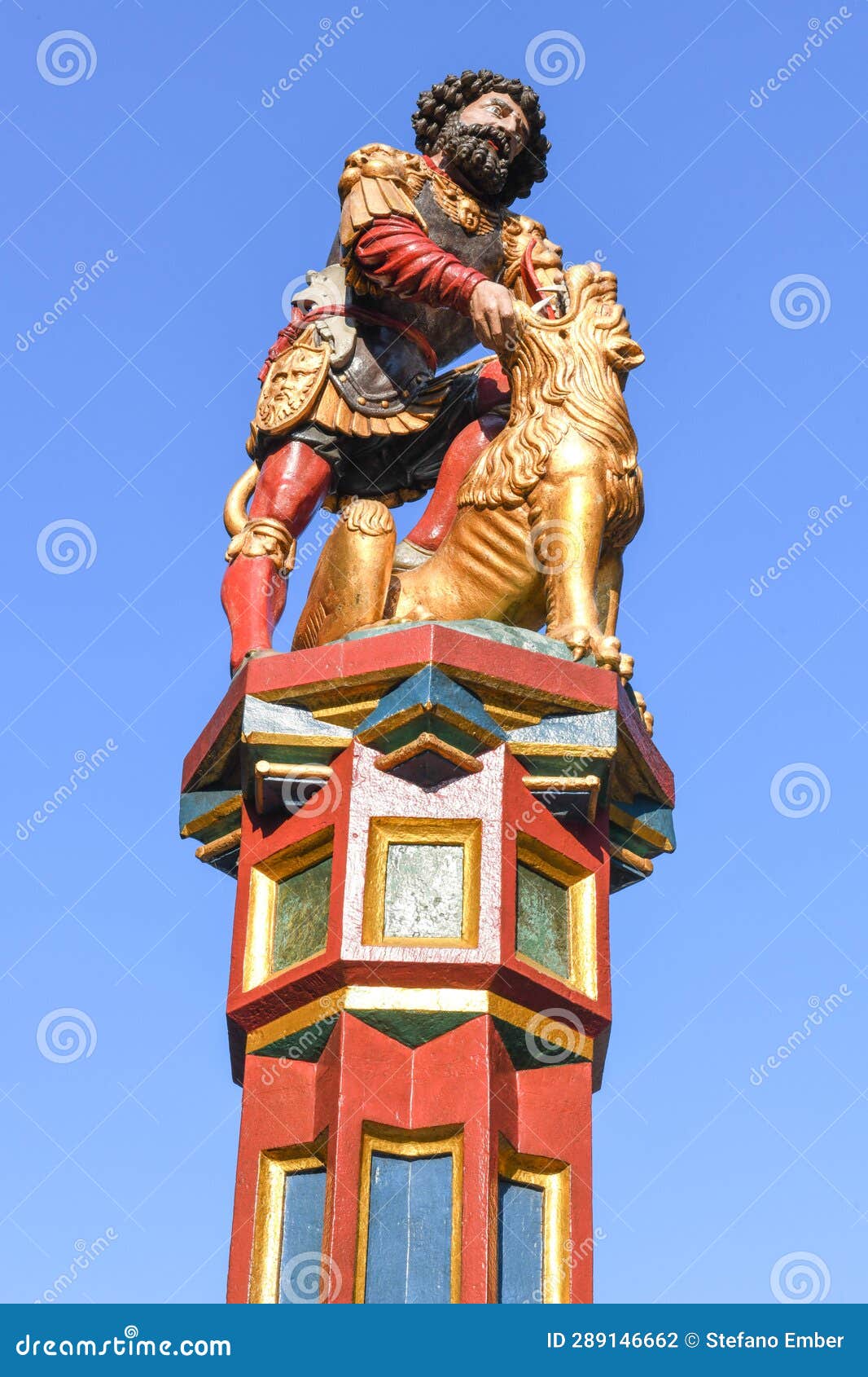 Statue of the Fountain at Bern on Switzerland Editorial Photography ...