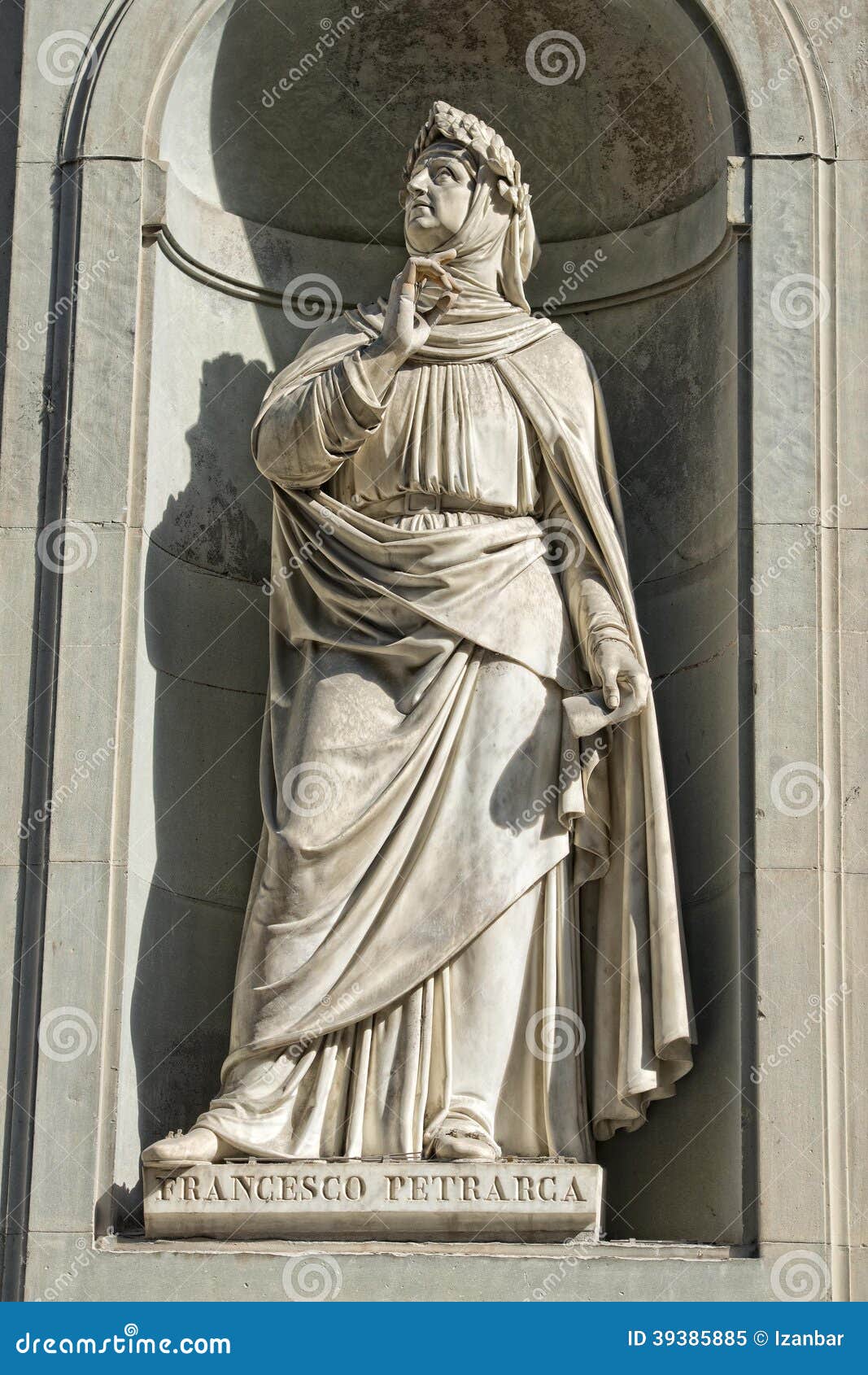Statue Francesco Petrarca D'uffizi De Florence Image stock - Image du ...