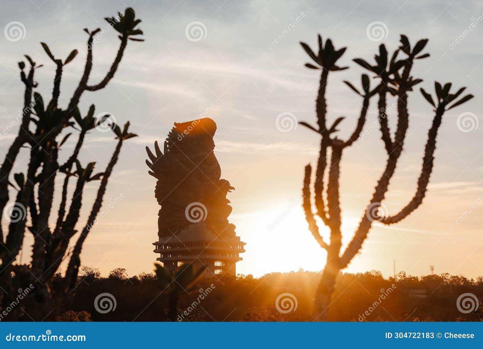 Statue Garuda Wisnu Kencana Cultural Park Stock Image - Image of holy ...