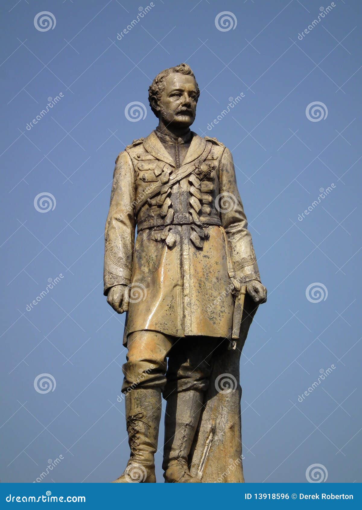 Statue of a General Gordon stock photo. Image of stone - 13918596