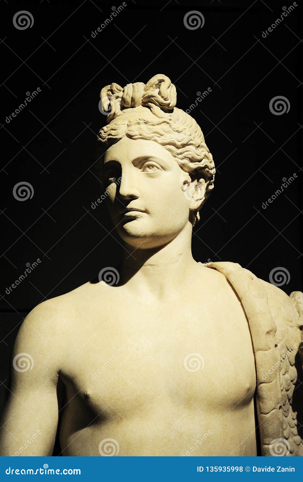 Statue of a Genius with Cornucopia. Genius of the Emperor Domitian ...