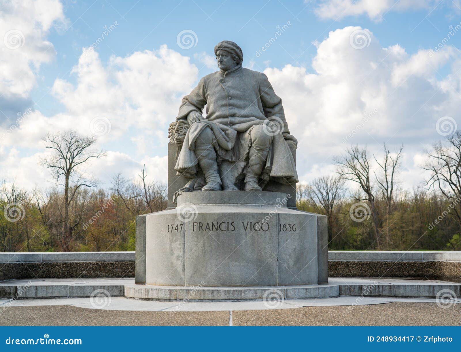 A Statue of George Rogers Clark at the National Historical Park ...