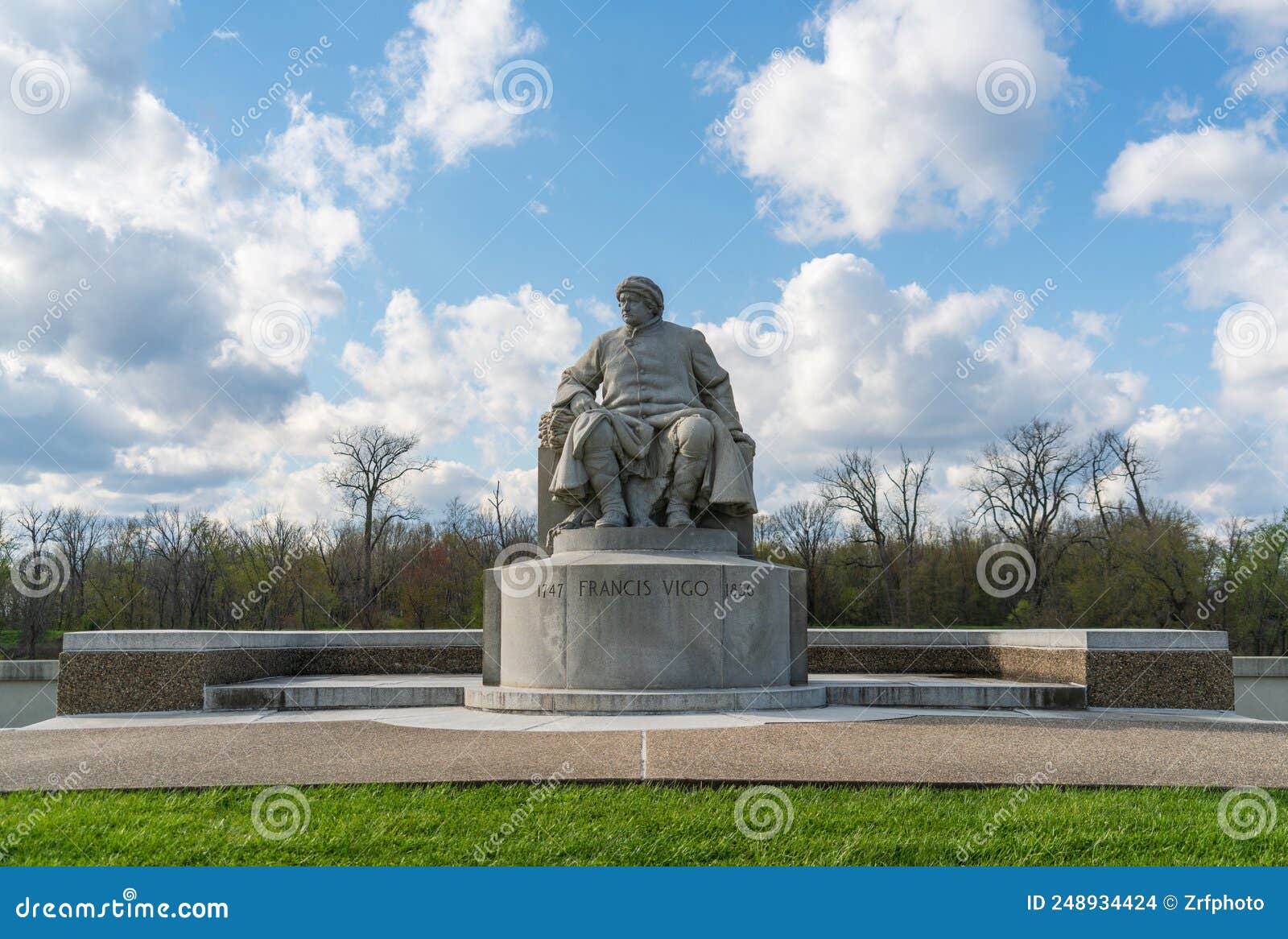 A Statue of George Rogers Clark at the National Historical Park ...