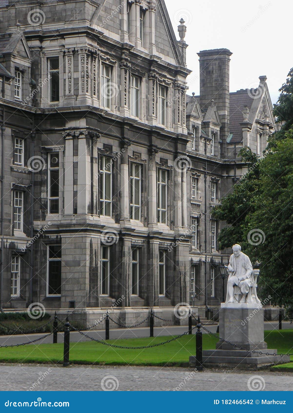 Statue Trinity College Dublin Ireland Royalty-Free Stock Photo ...