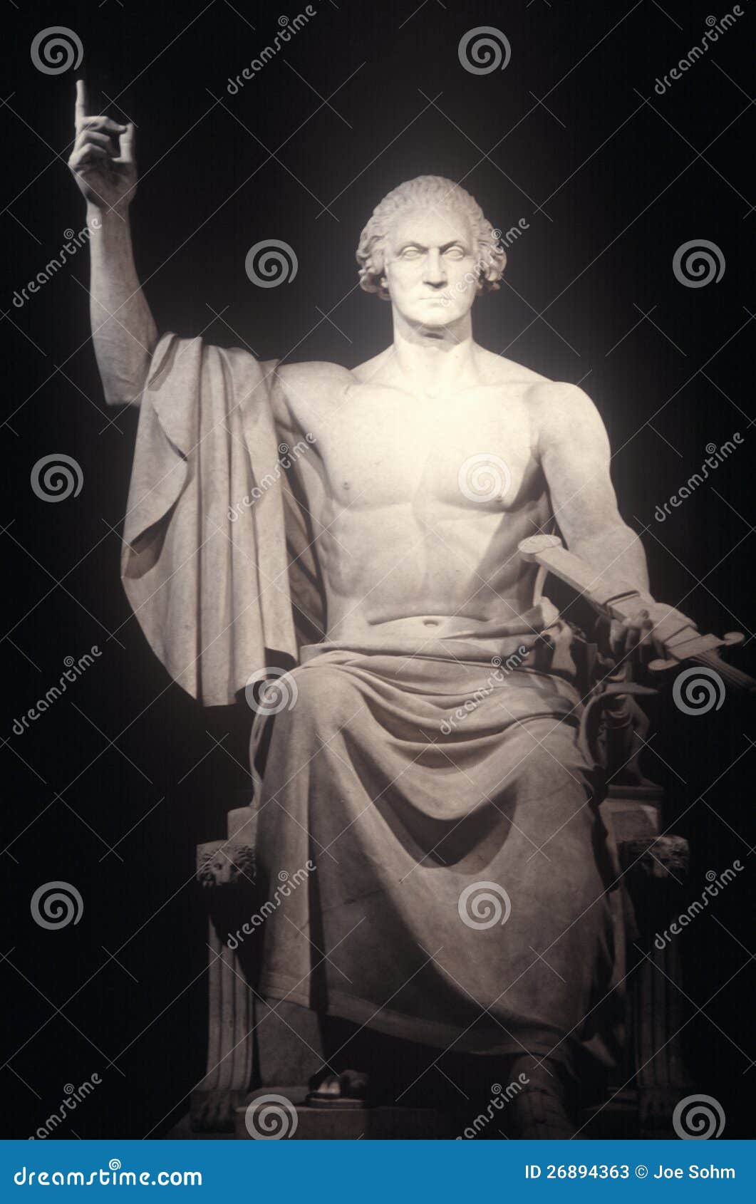 George Washington Statue Zeus