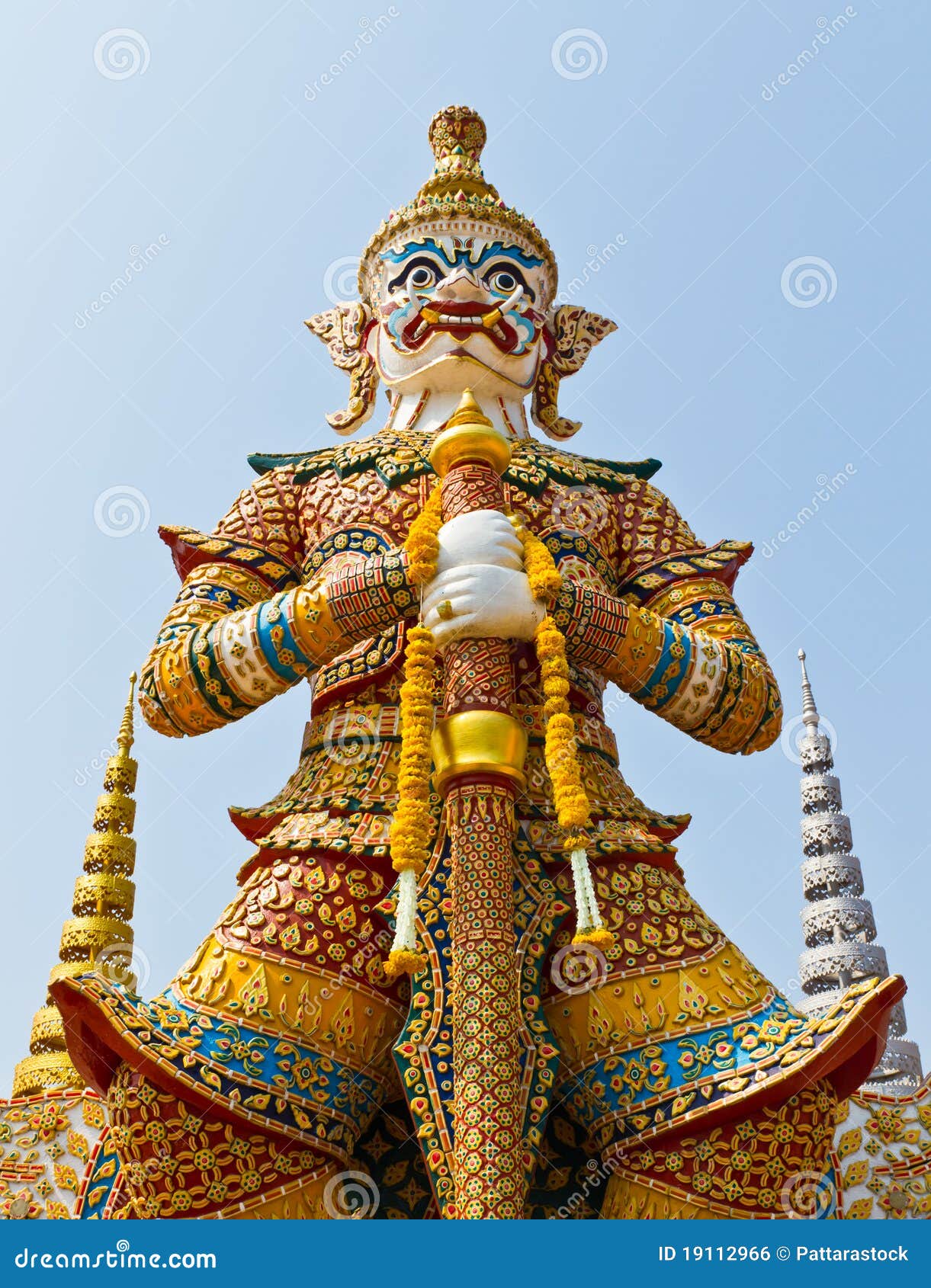 Statue of giant guardian stock photo. Image of sculpture - 19112966