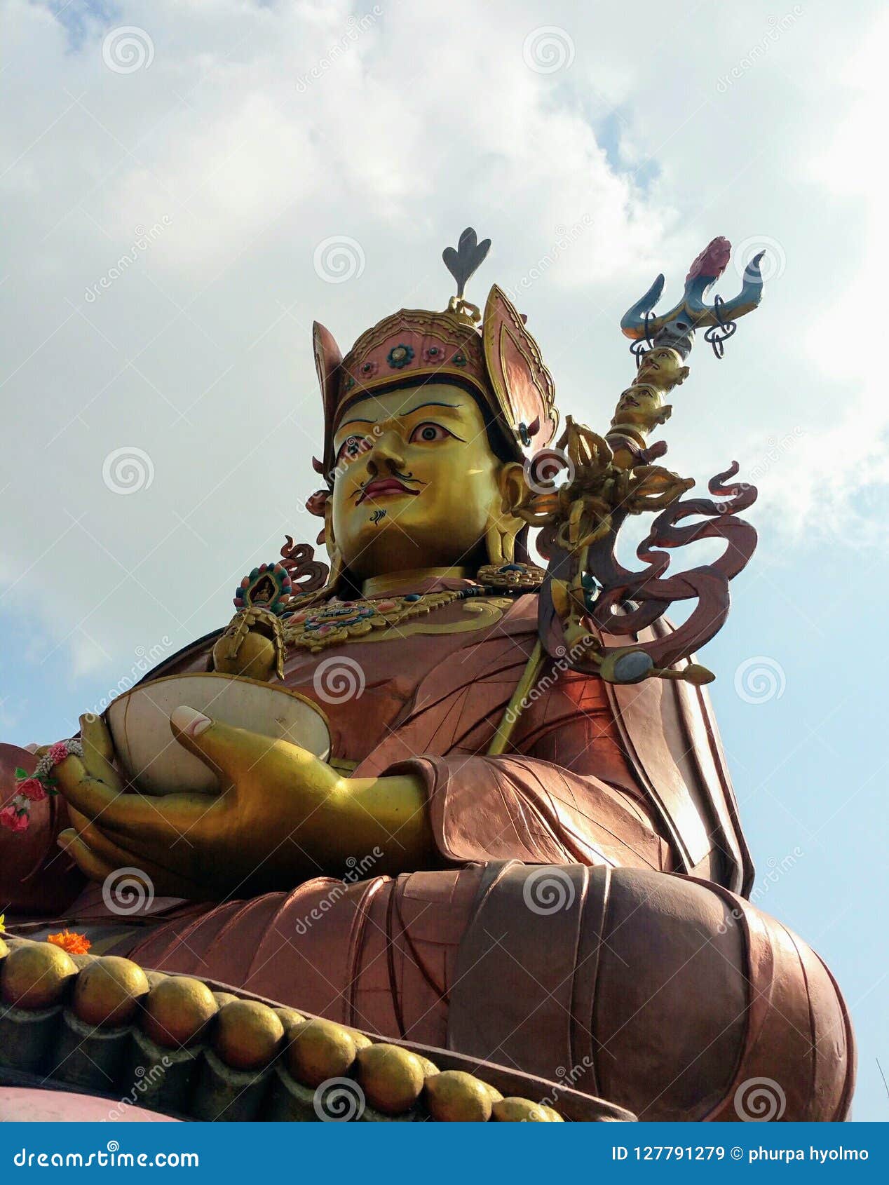 Bajra Guru stock image. Image of bajra, godbajra, statue - 127791279