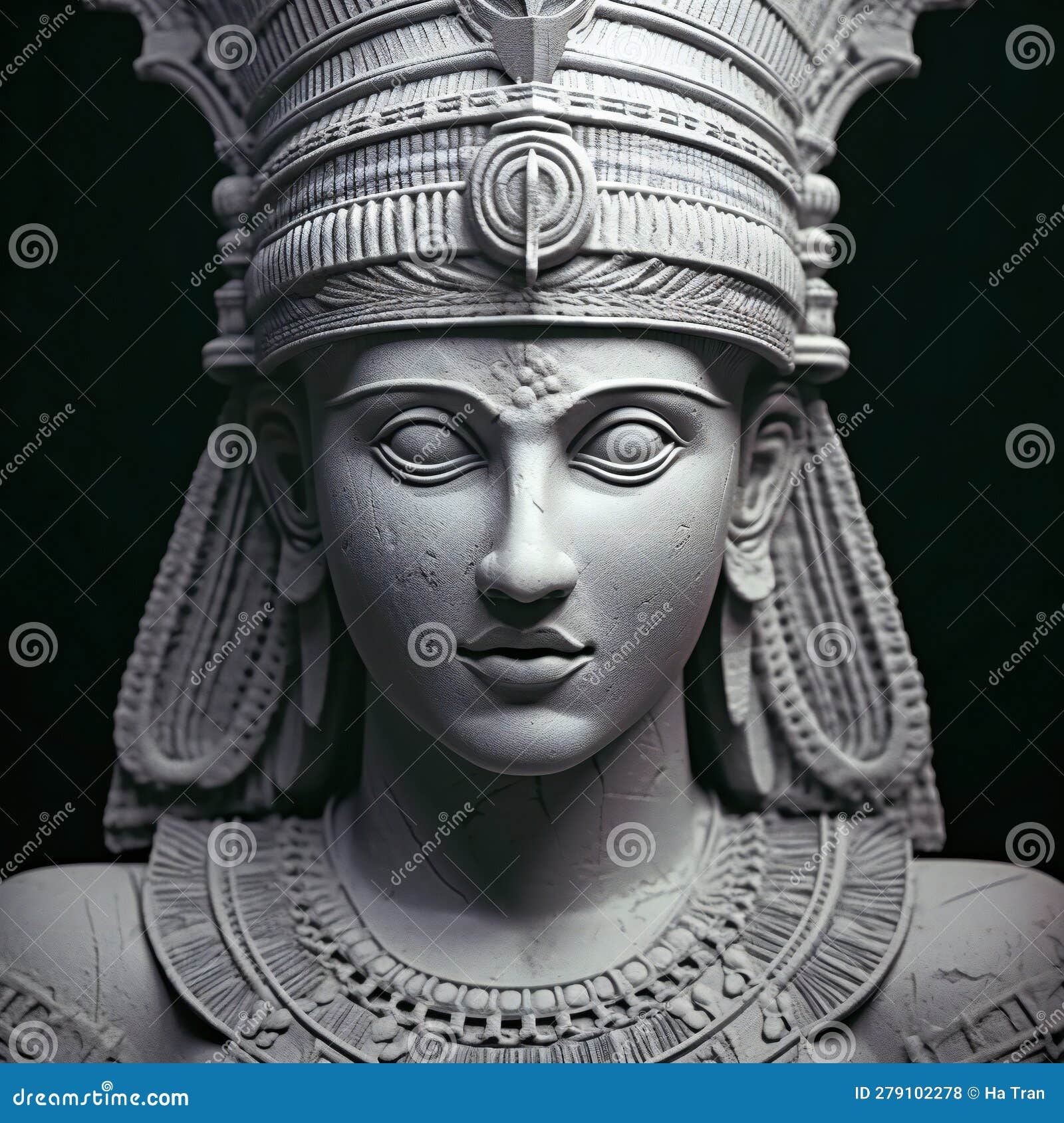 Statue of the Goddess Durga in the Temple of Durga Stock Illustration ...