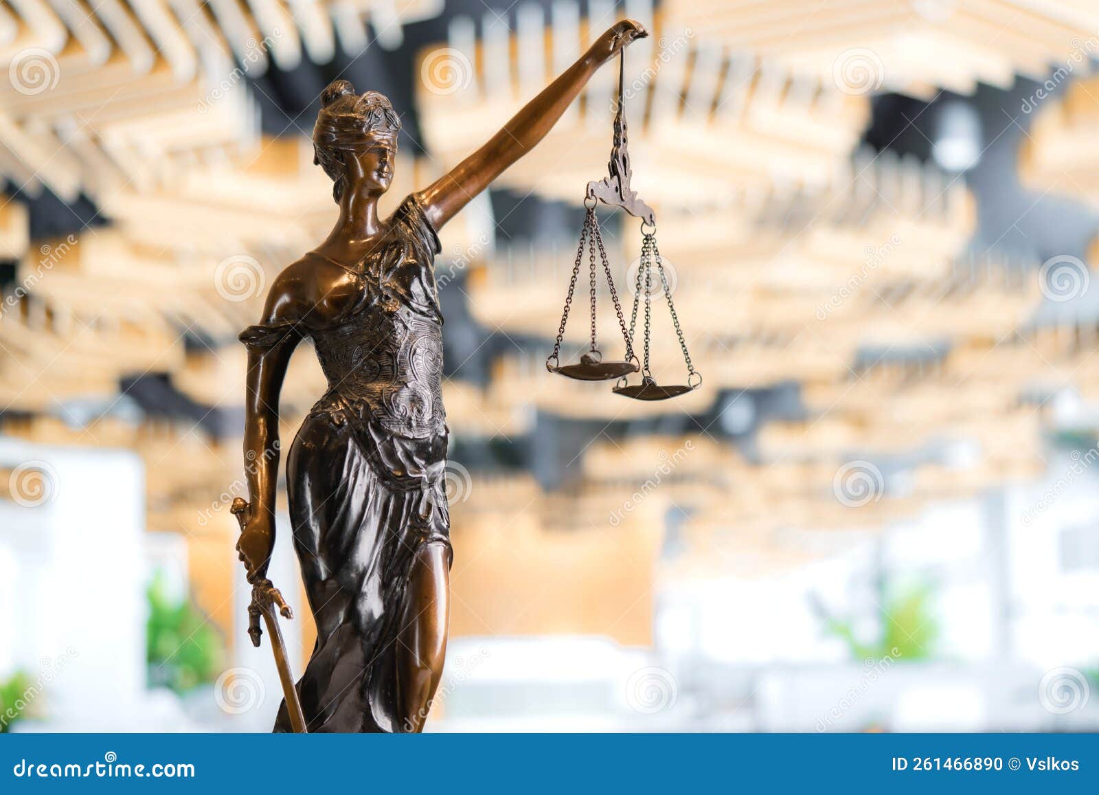 Statue of Goddess of Justice Themis on the Light Background Stock Photo ...
