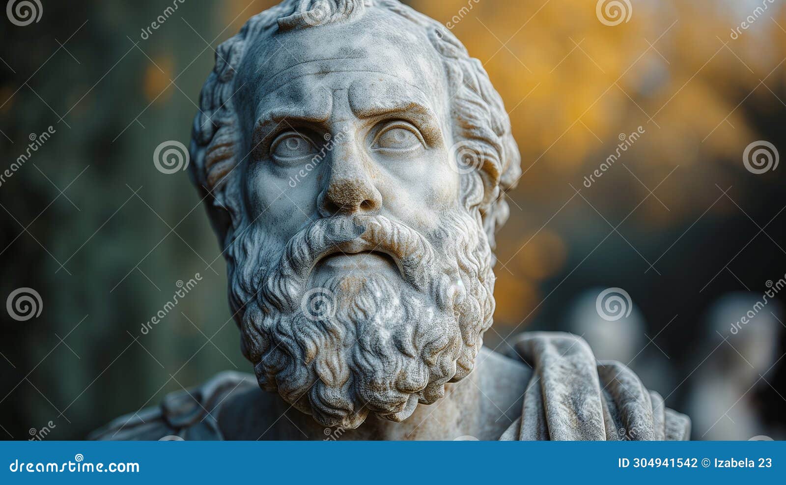 Statue of the Greek Historian and Geographer Herodotus. Stock ...