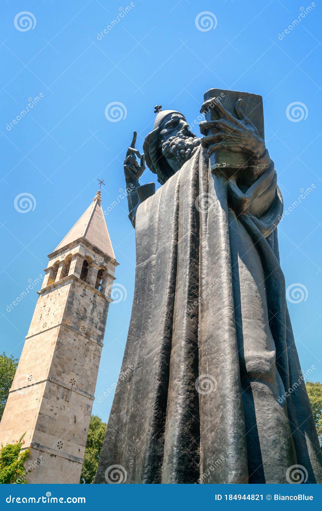 Statue of Gregorius of Nin, Split, Croatia Stock Image - Image of ...