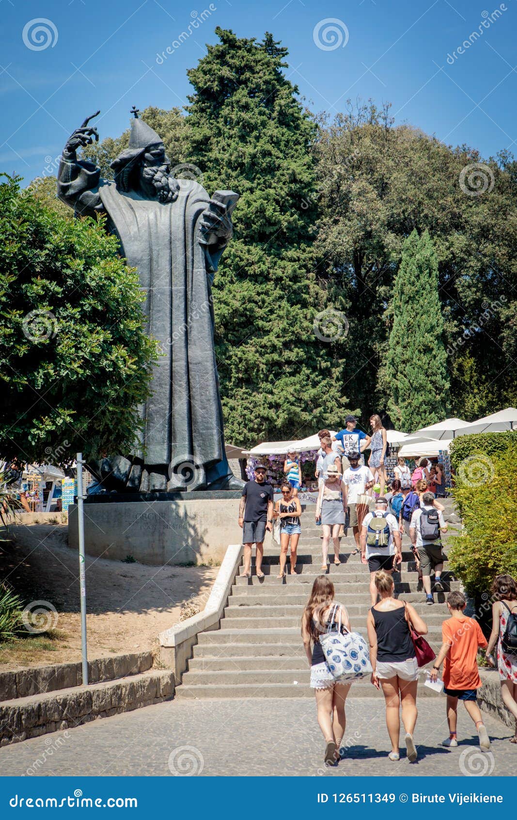 Statue of Gregory of Nin in Split Editorial Stock Image - Image of ...