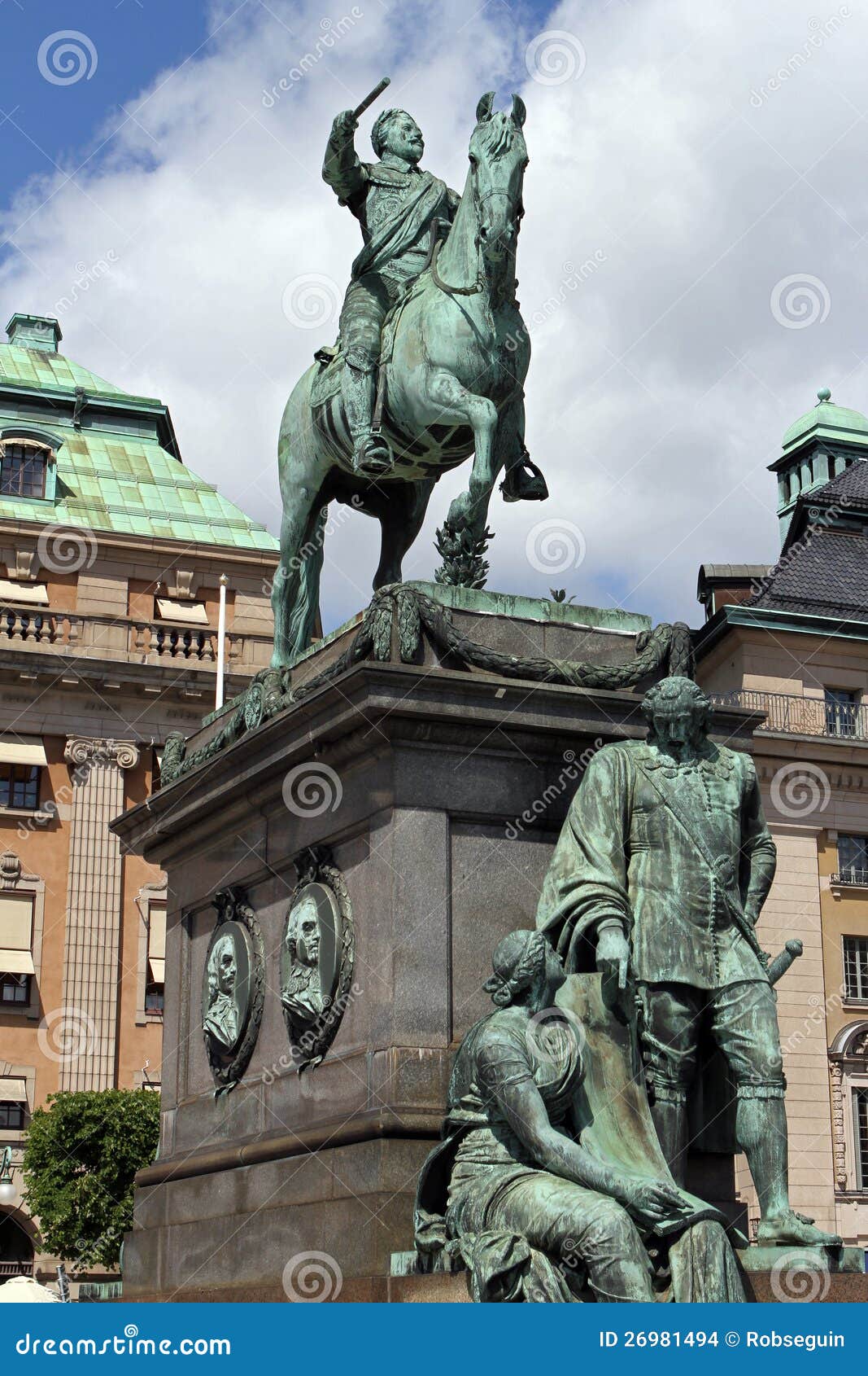 Statue of Gustavus Adolphus Stock Photo - Image of gustav, sight: 26981494