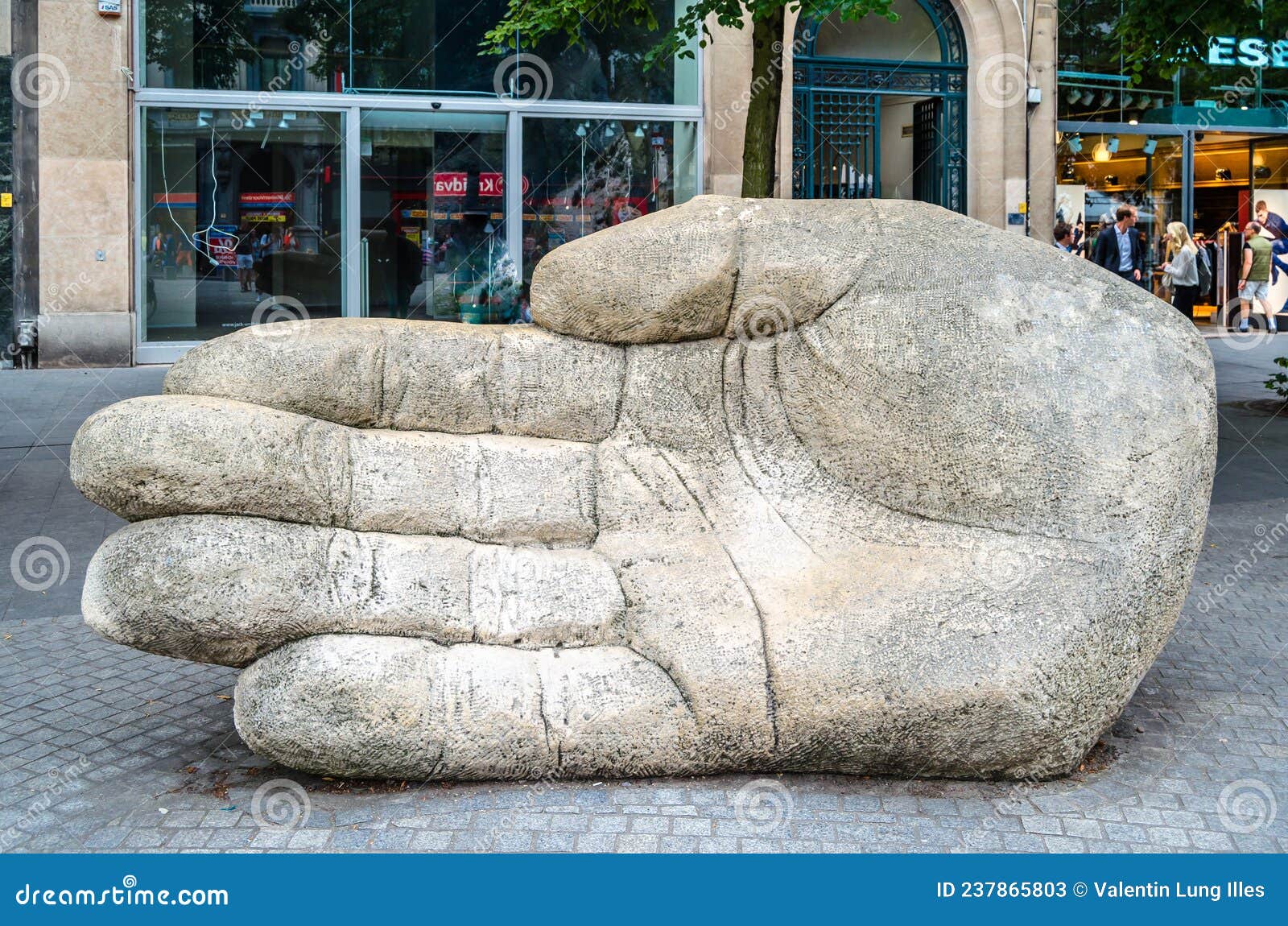 Statue of a Hand in Antwerp, Belgium, the Symbol of the City; Editorial ...