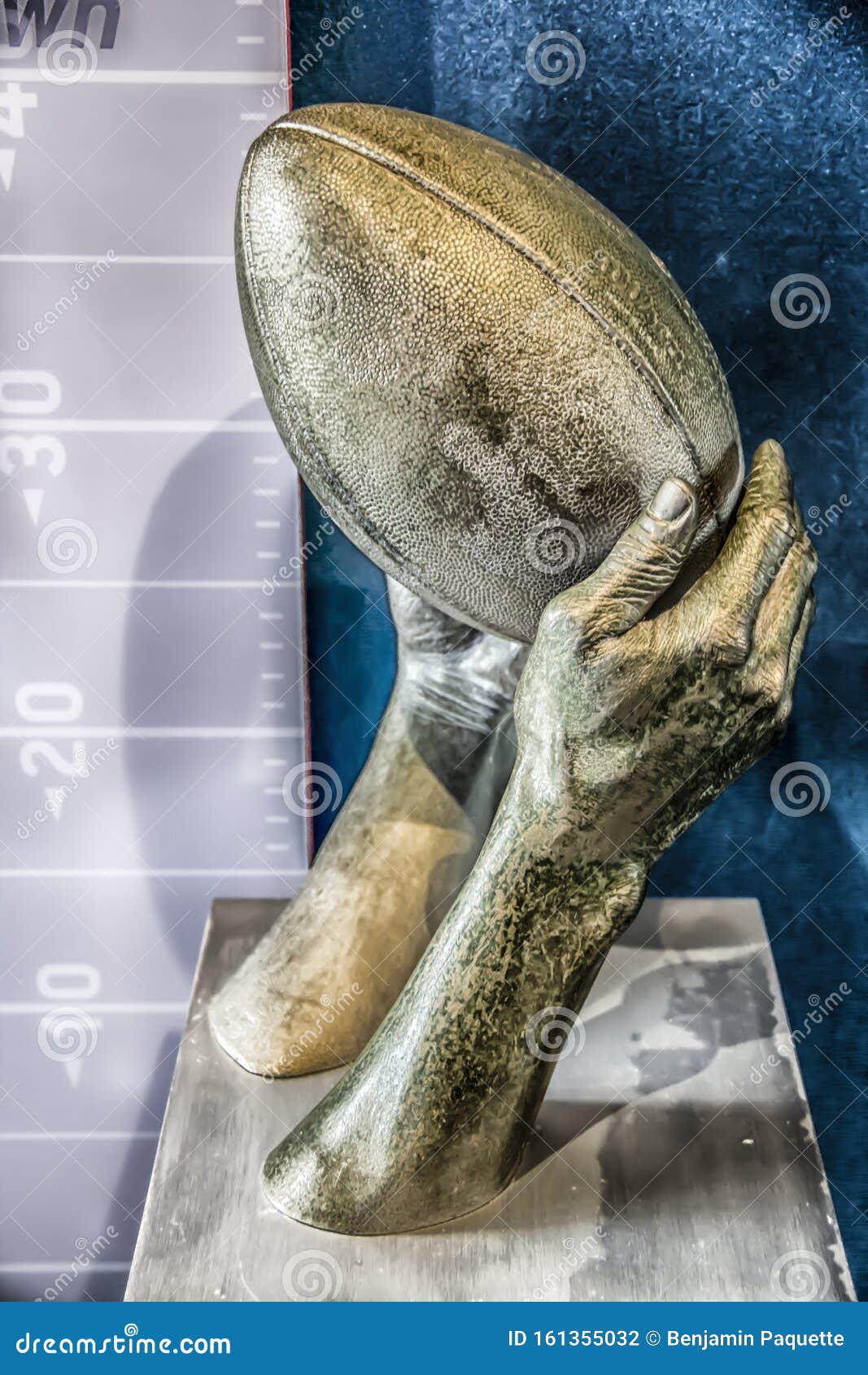 Statue of a Hand on a Football Editorial Photography - Image of goal ...