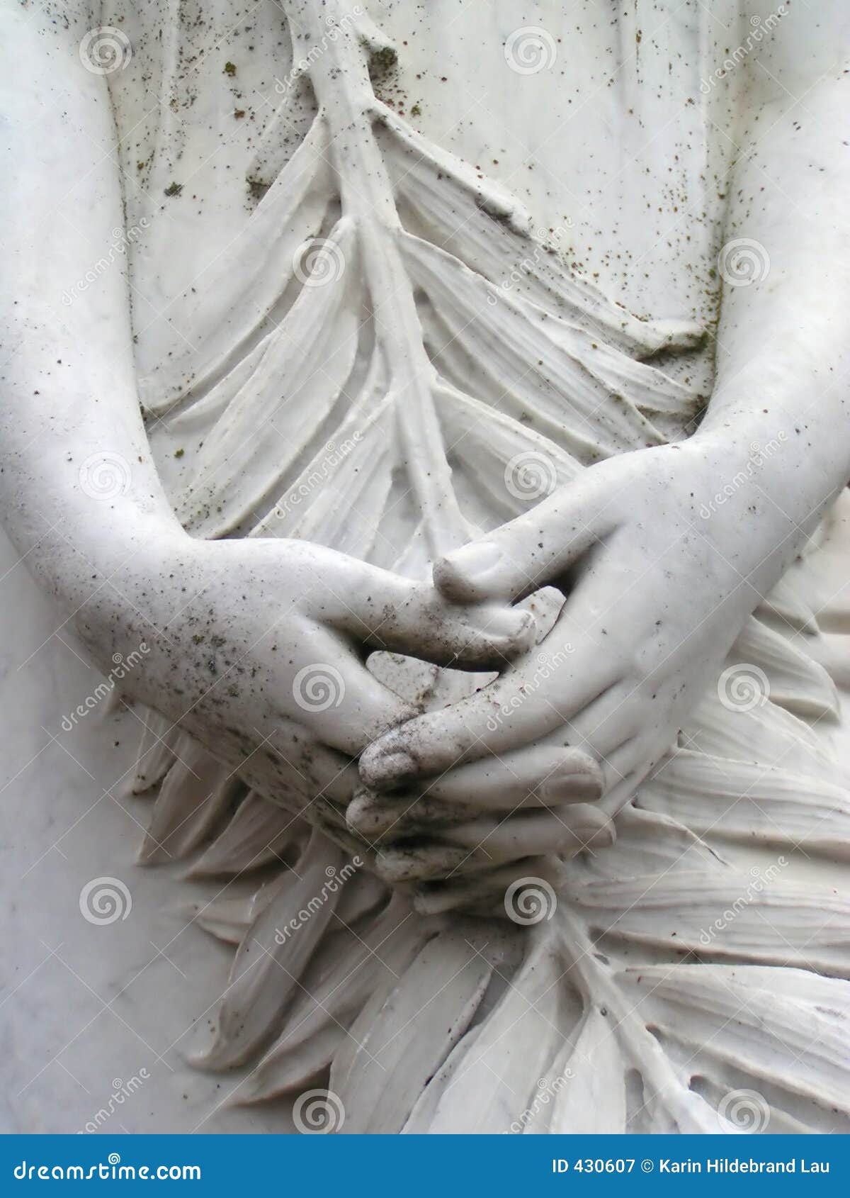 Statue Hands stock image. Image of marble, graveyard, dead - 430607