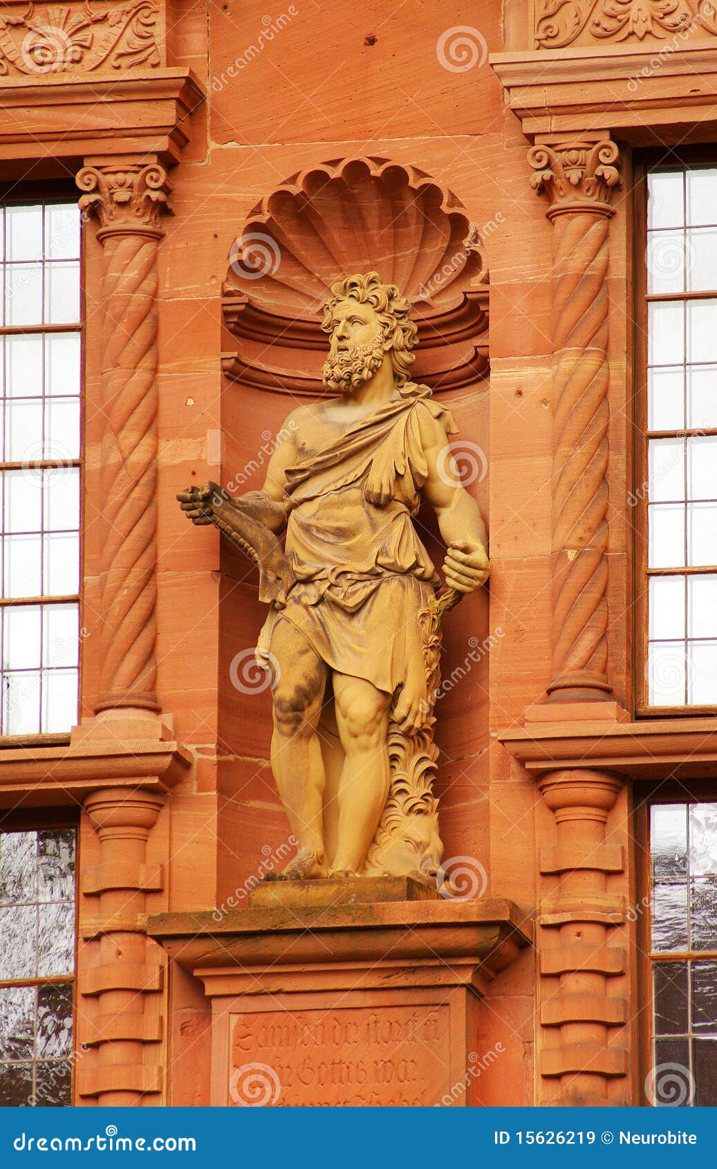 Statue of Hercules of Heidelberg Castle Stock Image - Image of ruprecht ...