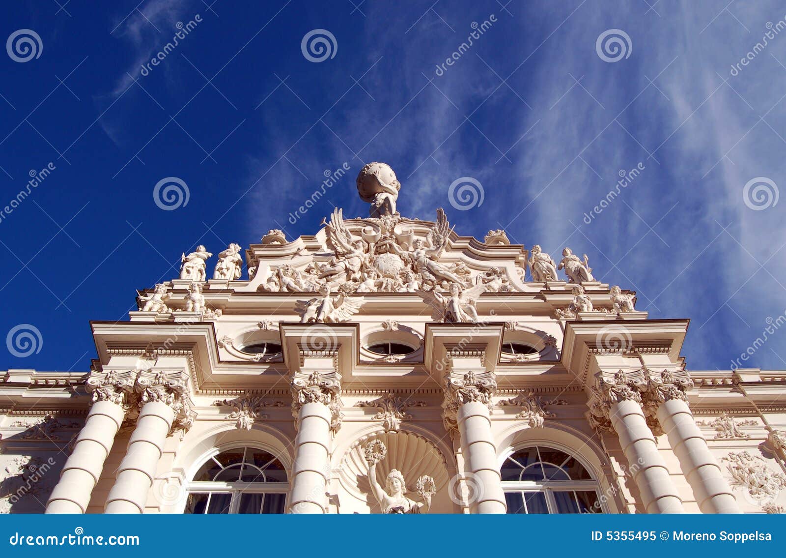 Statue of Hercules on Linderhof Castle Stock Image - Image of ludwig ...
