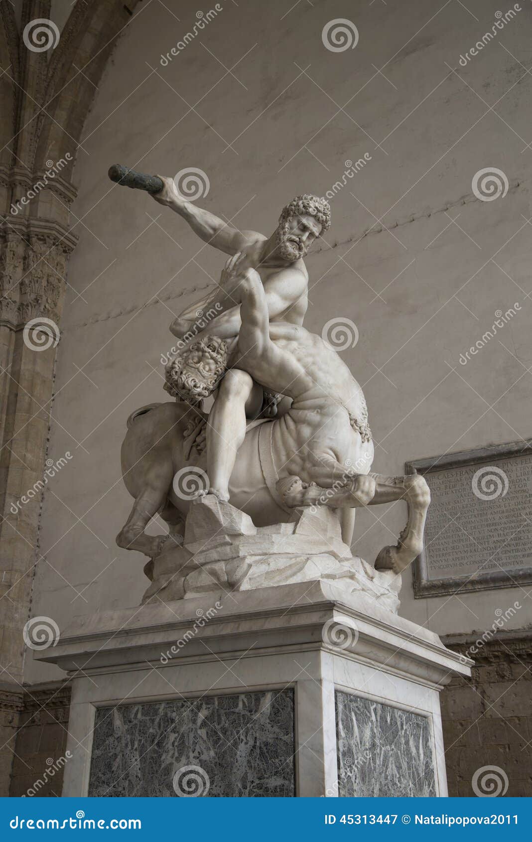 Statue of hercules stock image. Image of muscle, exterior - 45313447