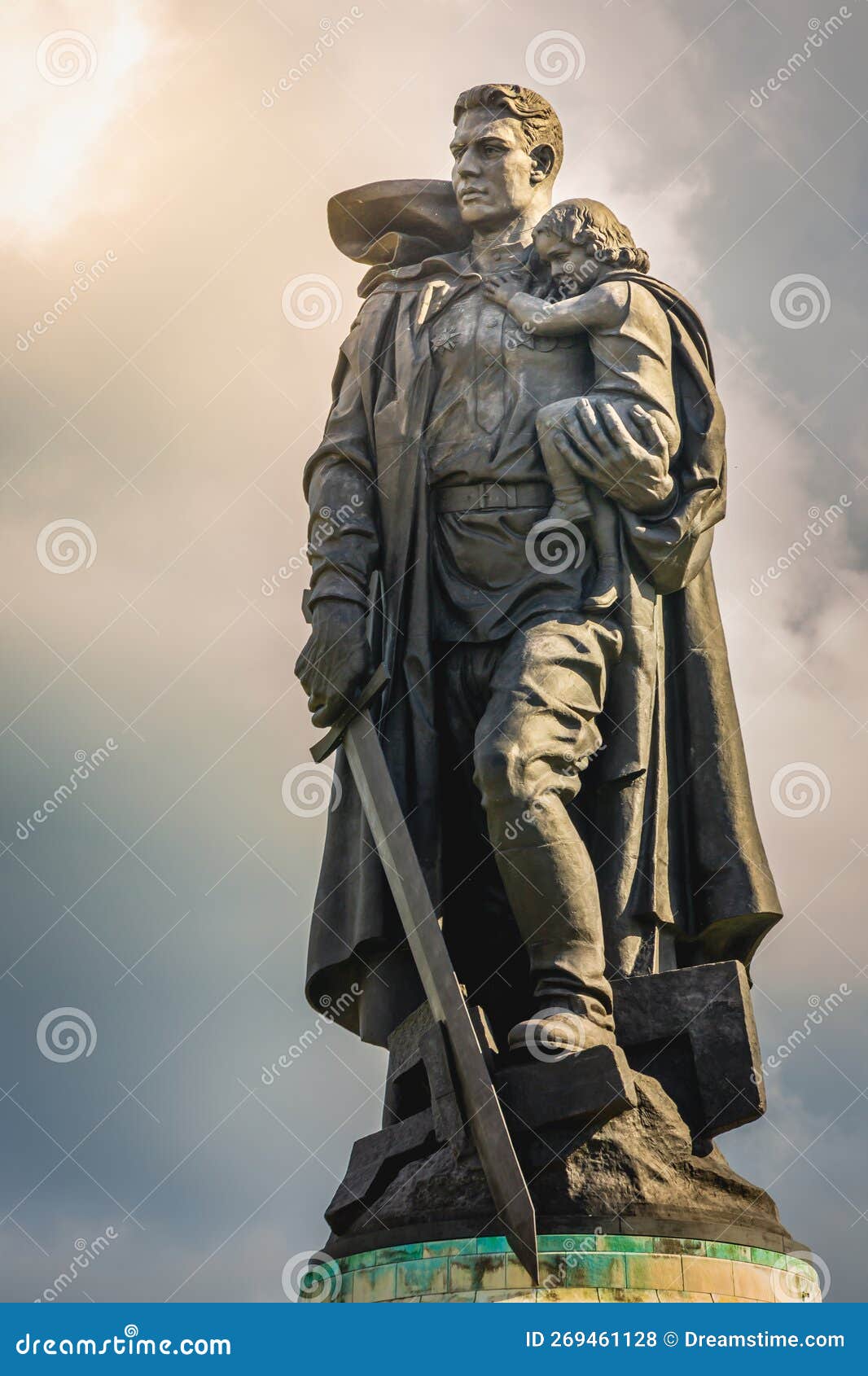 Statue of the Heroic Soldier Liberator in Soviet War Memorial, Berlin ...
