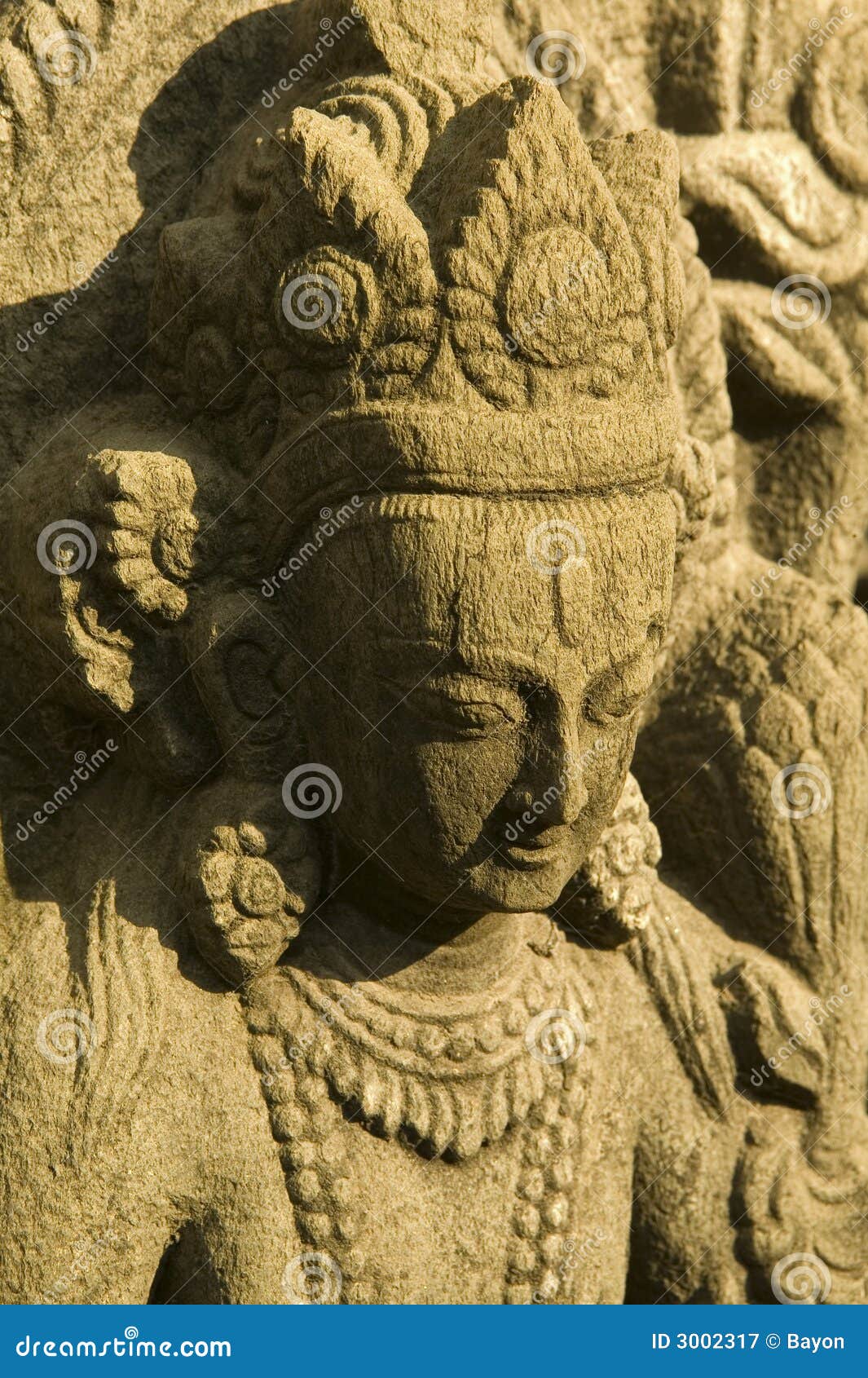 Statue of Hindu goddess stock image. Image of golden, statue - 3002317