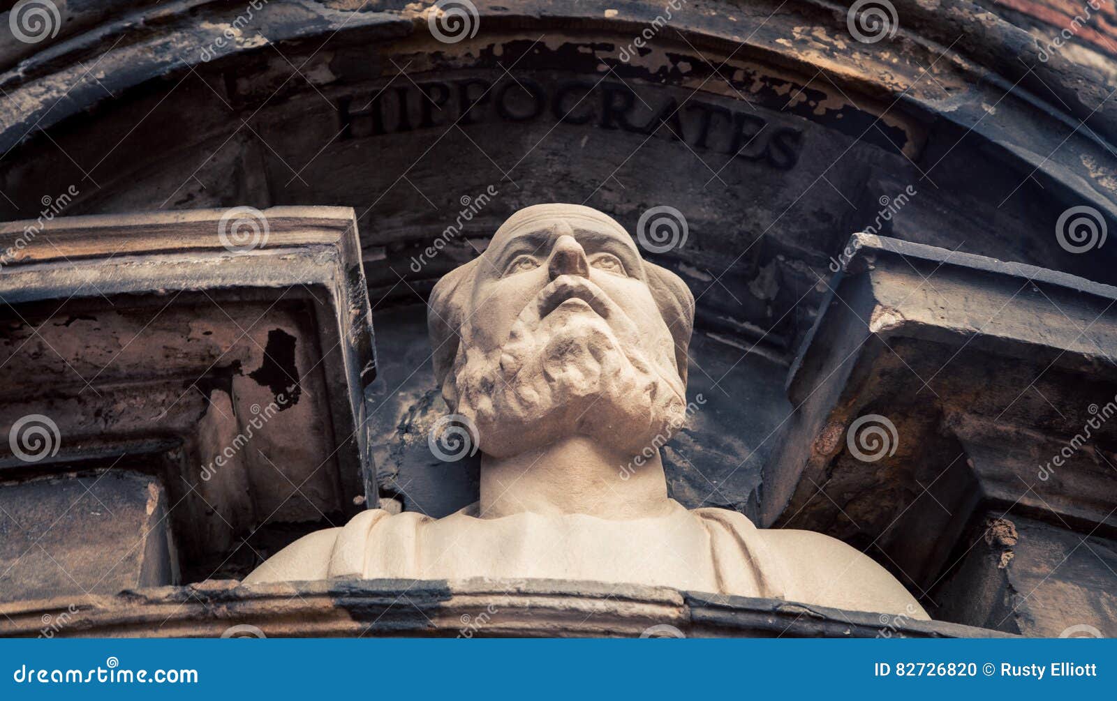 Hippocratic Bust Portrait, Sculpture Face Close Up Royalty-Free Stock ...