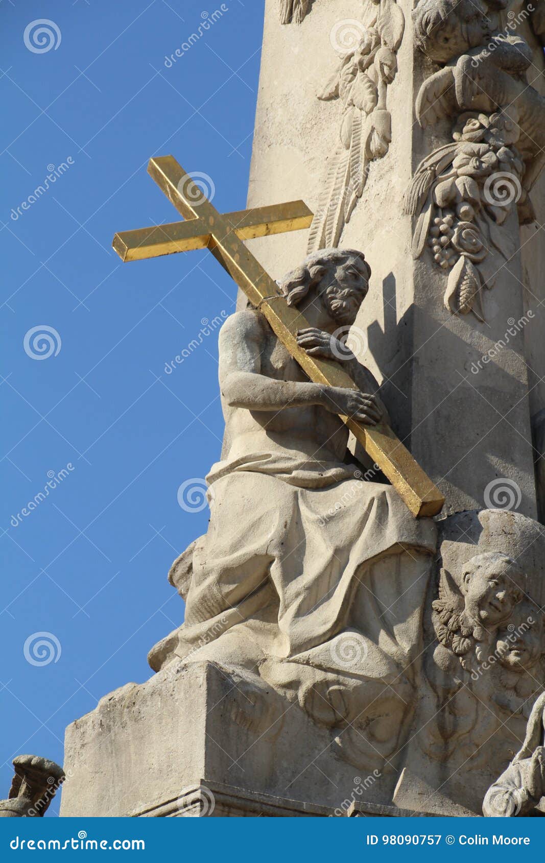Statue of the Holy Trinity stock image. Image of religion - 98090757