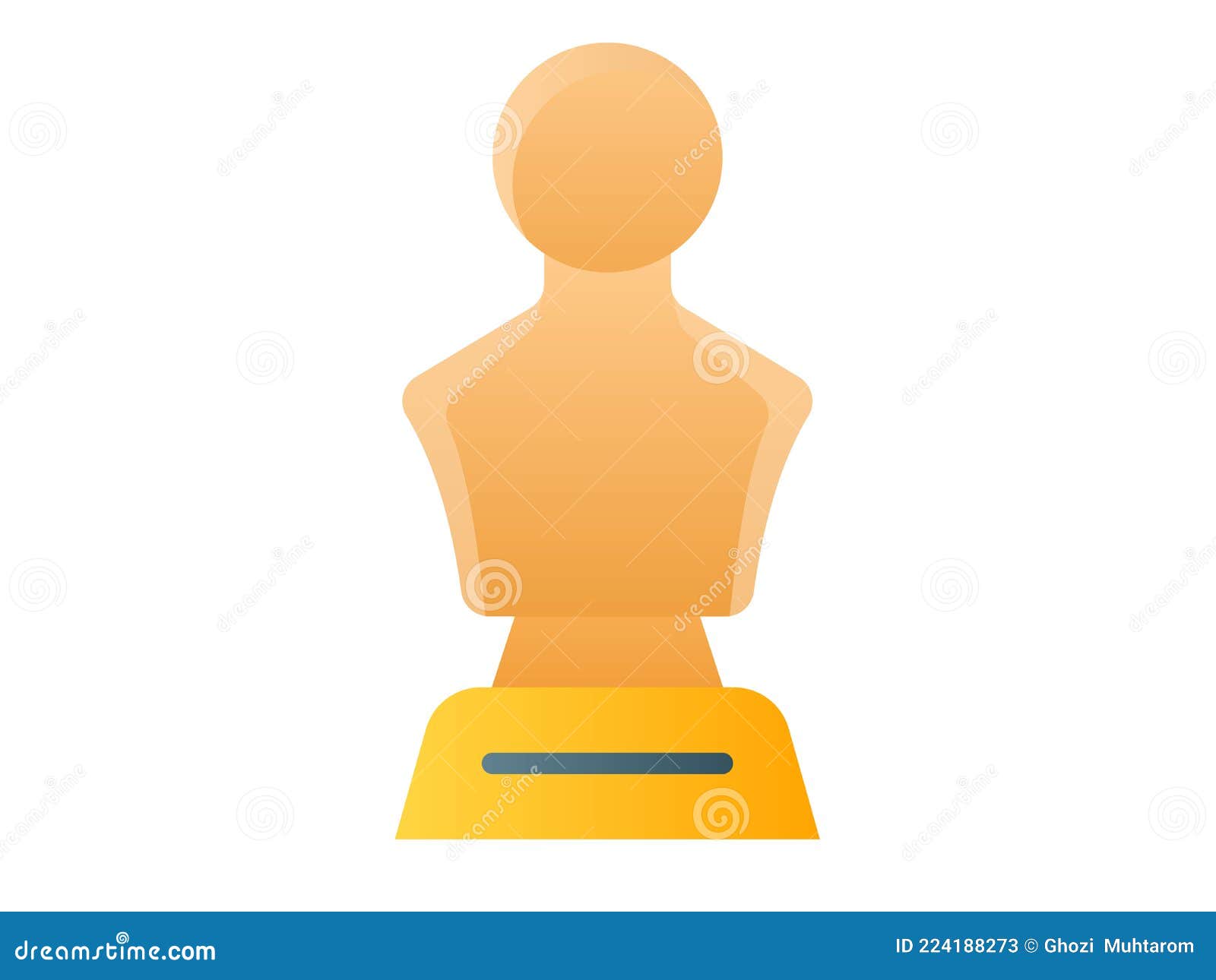 Statue Honor Single Isolated Icon with Smooth Style Stock Vector ...