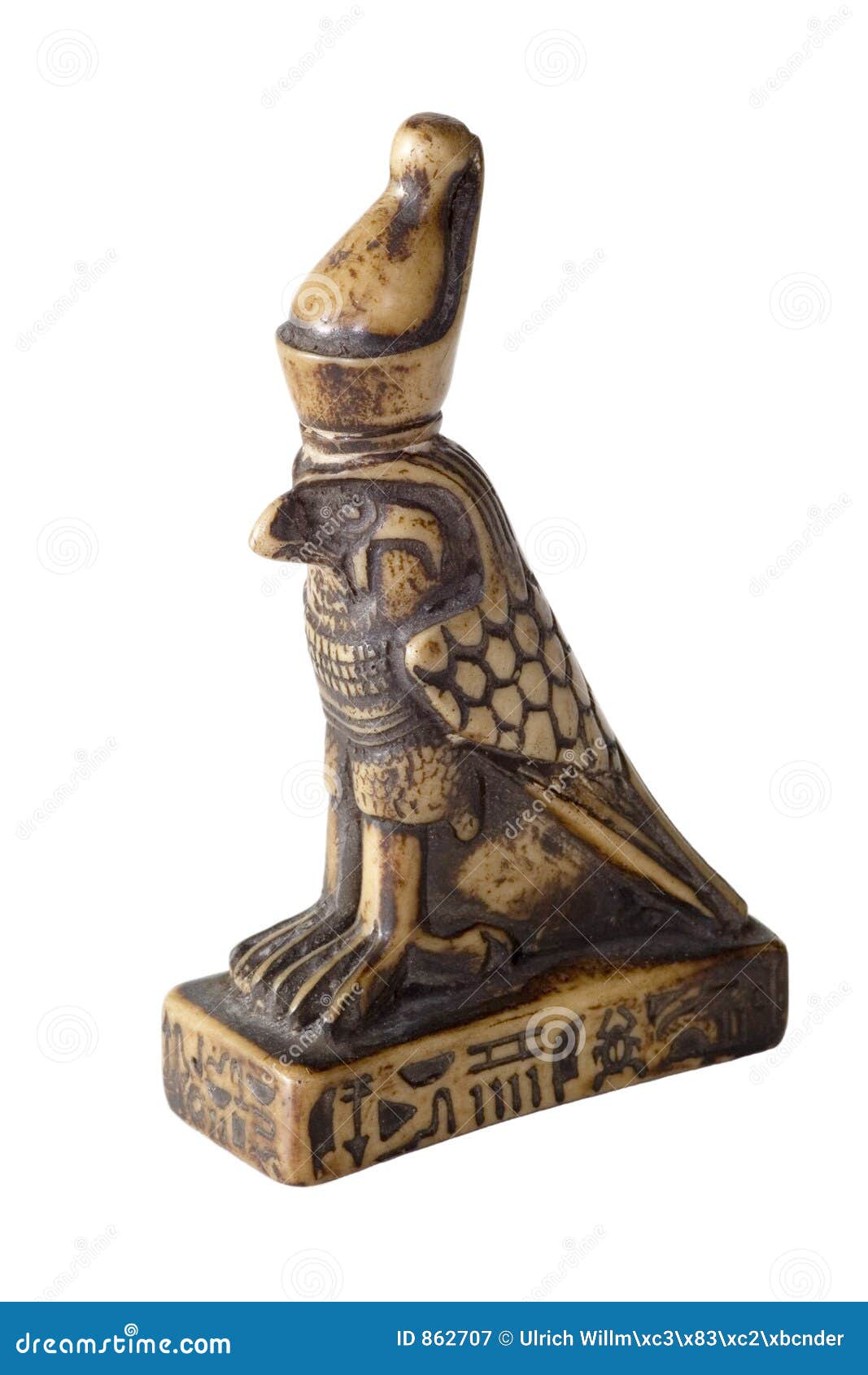 Statue of Horus stock image. Image of cult, golden, pharaoh - 862707