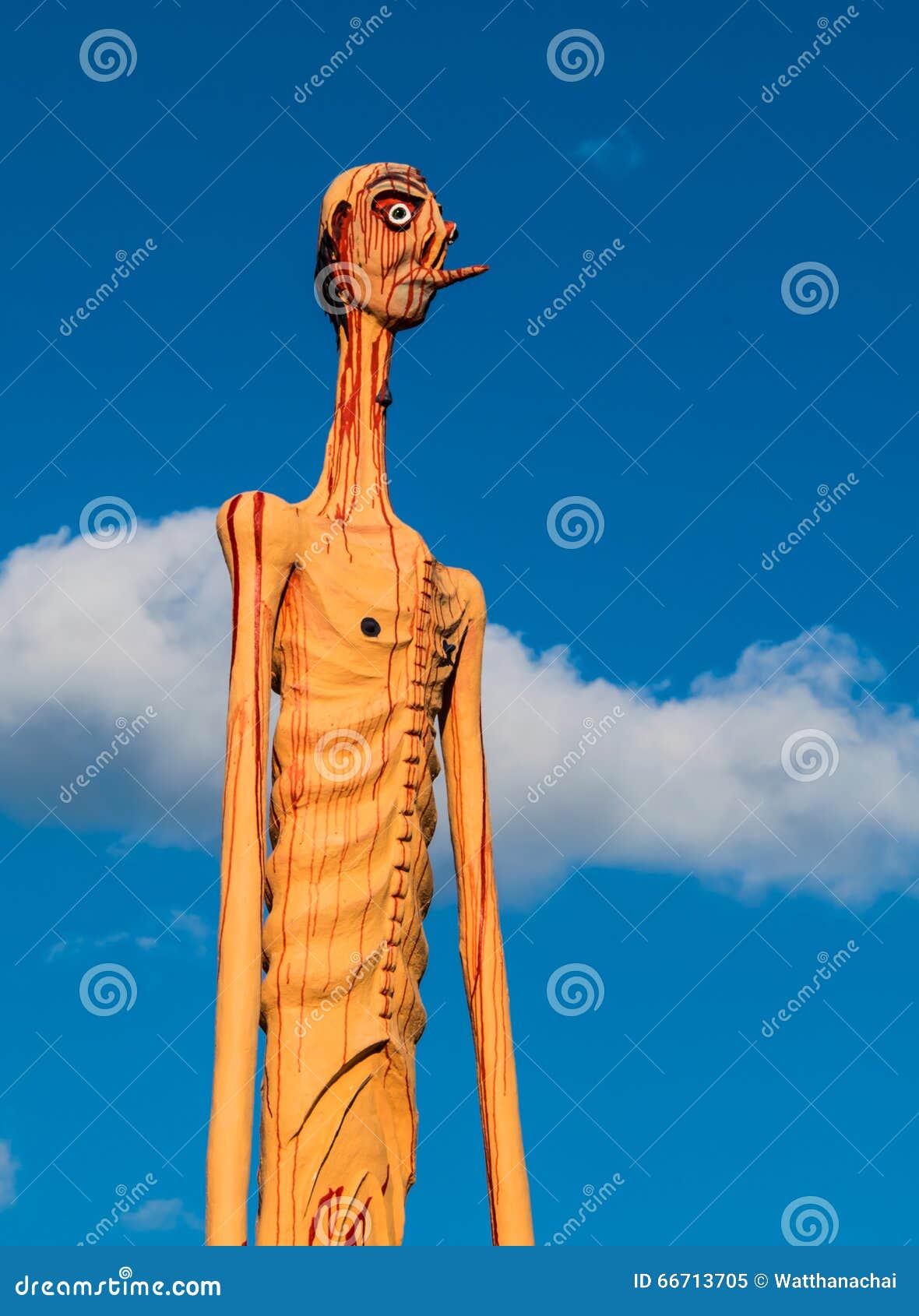 Statue Human Afterlife in Hell. Stock Image - Image of devil, hell ...