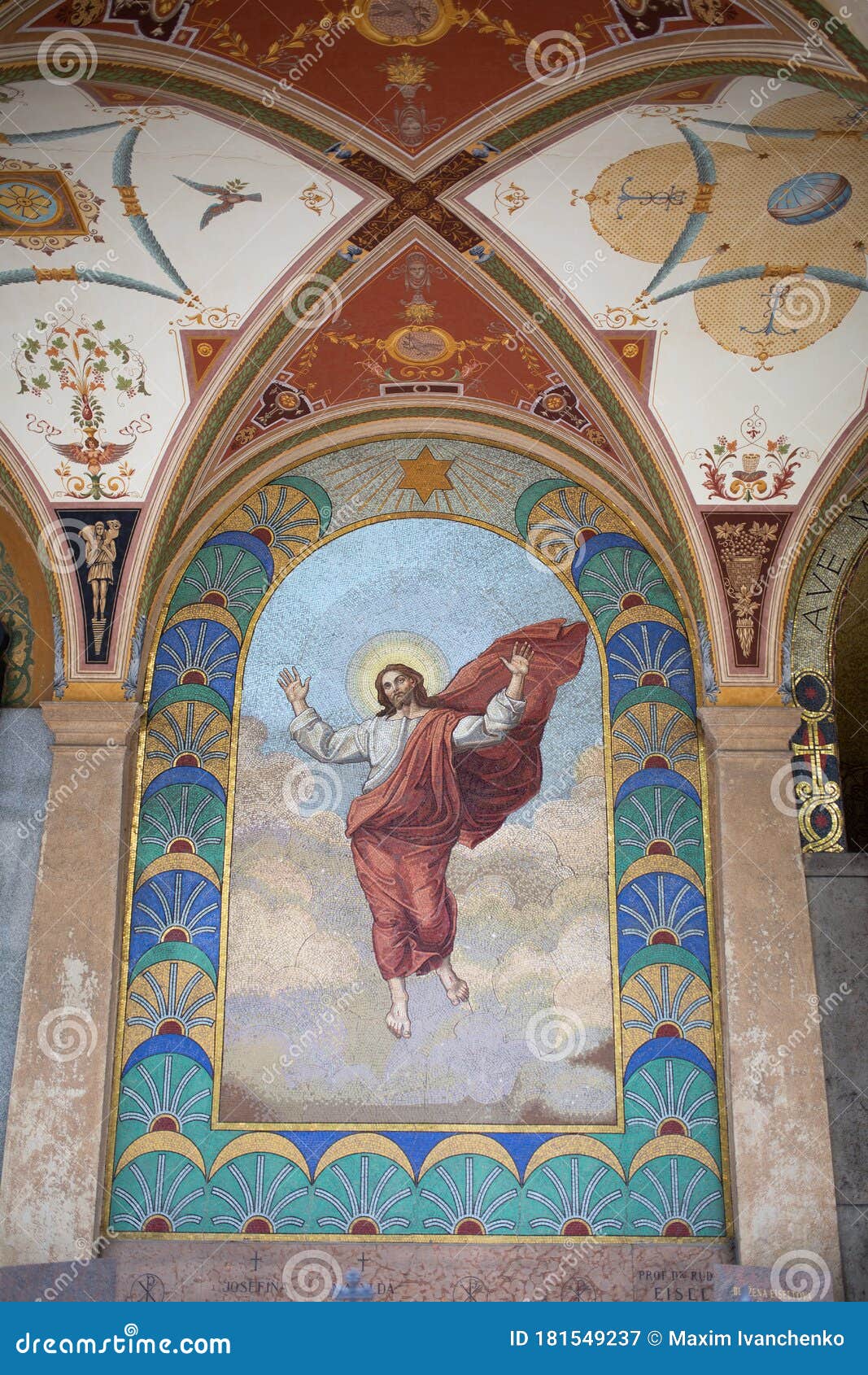 Statue, Images, Murals and Mosaics of Saints Stock Image - Image of ...