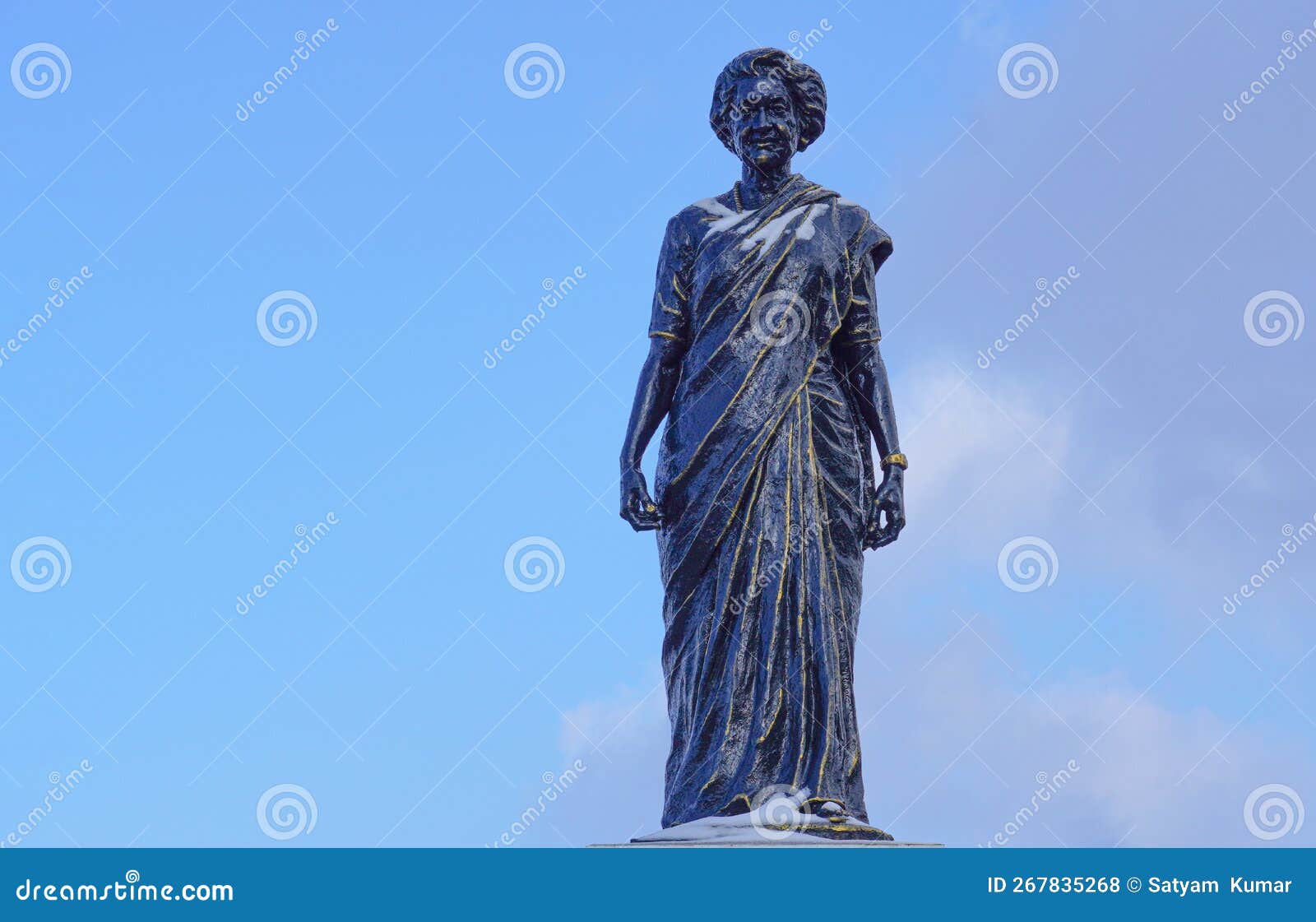 Statue of Indira Gandhi Popular Woman Editorial Stock Photo - Image of ...