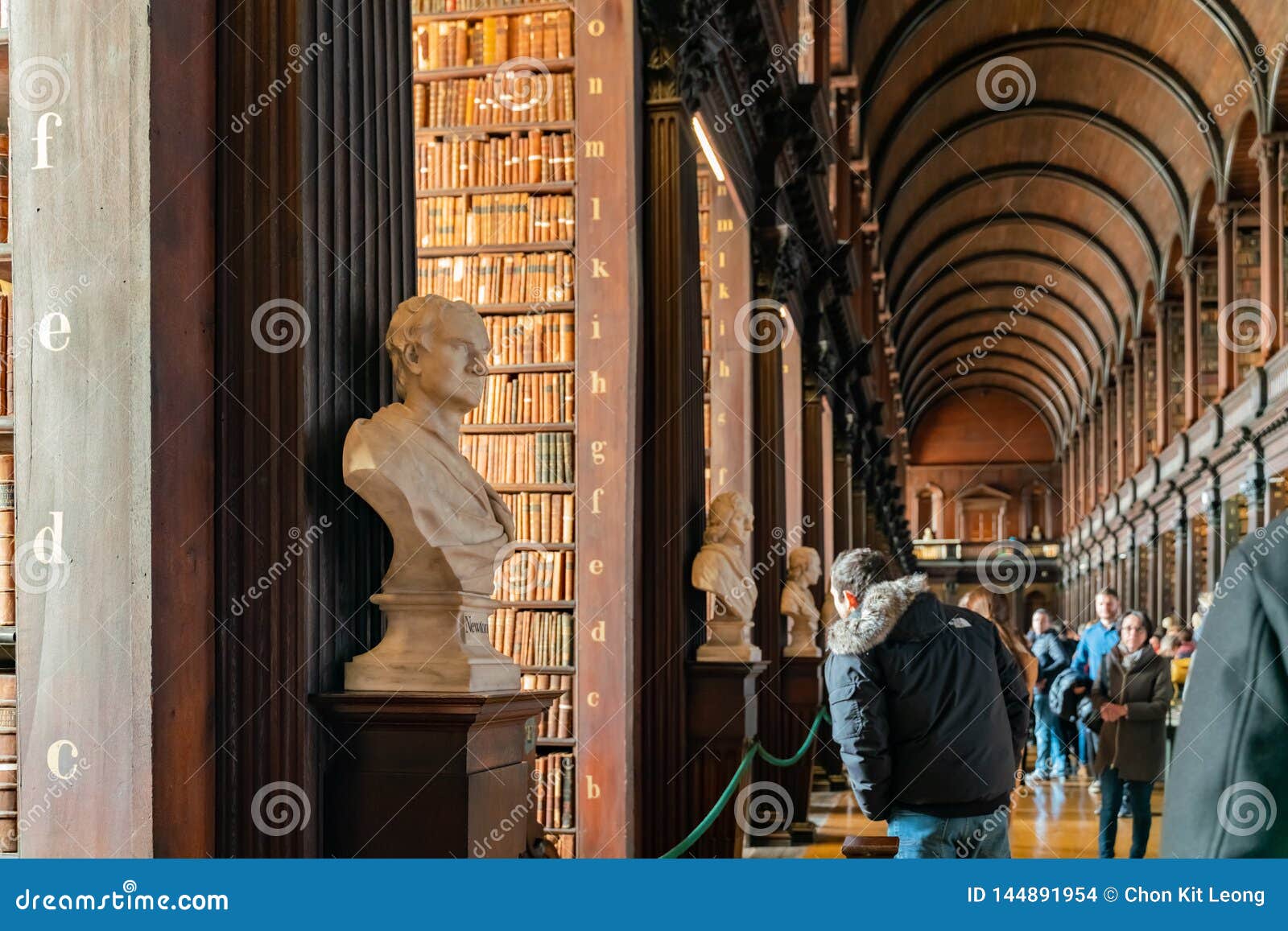 Statue Inside the Book of Kells of Trinity College Editorial Stock ...