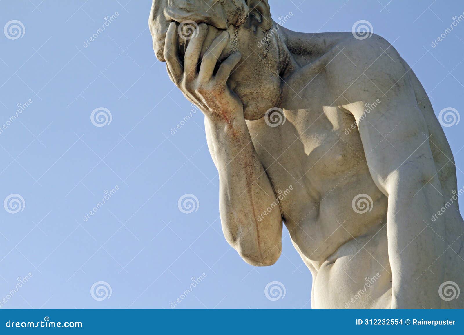 Statue with Its Head in Its Hand Stock Photo - Image of statue ...