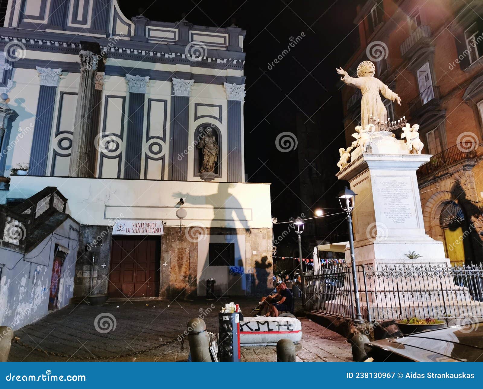 Statue with Its Shadow in the Square Editorial Photography - Image of ...
