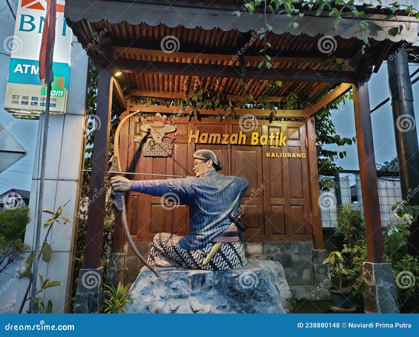 A Statue of a Javanese Archery Editorial Stock Photo - Image of tourism ...