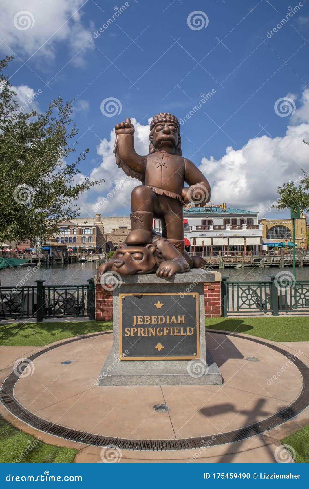 Statue Jebediah Springfield Redaktionelles Bild - Bild von tourismus ...