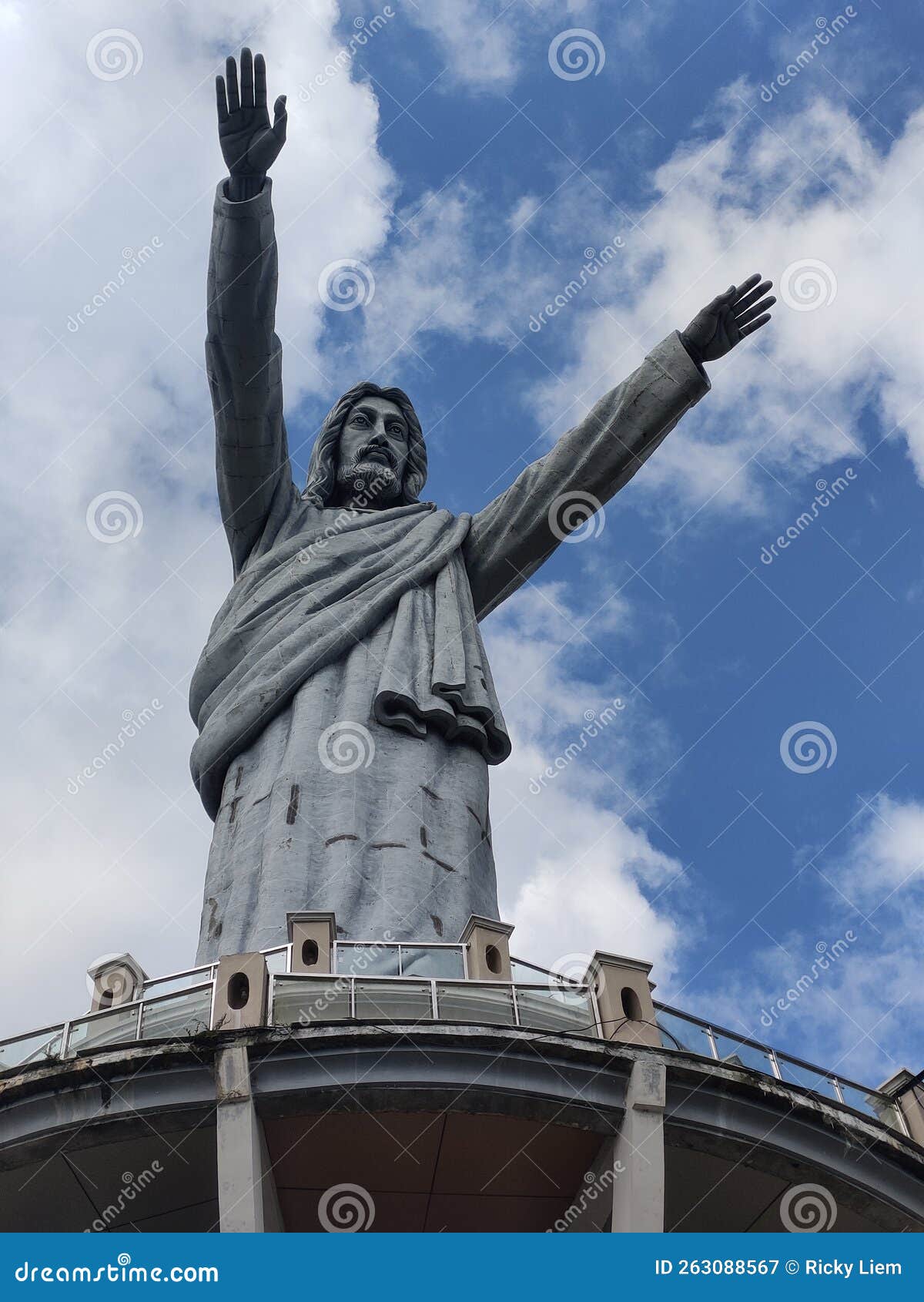 Statue of jesus christ stock image. Image of sulawesi - 263088567