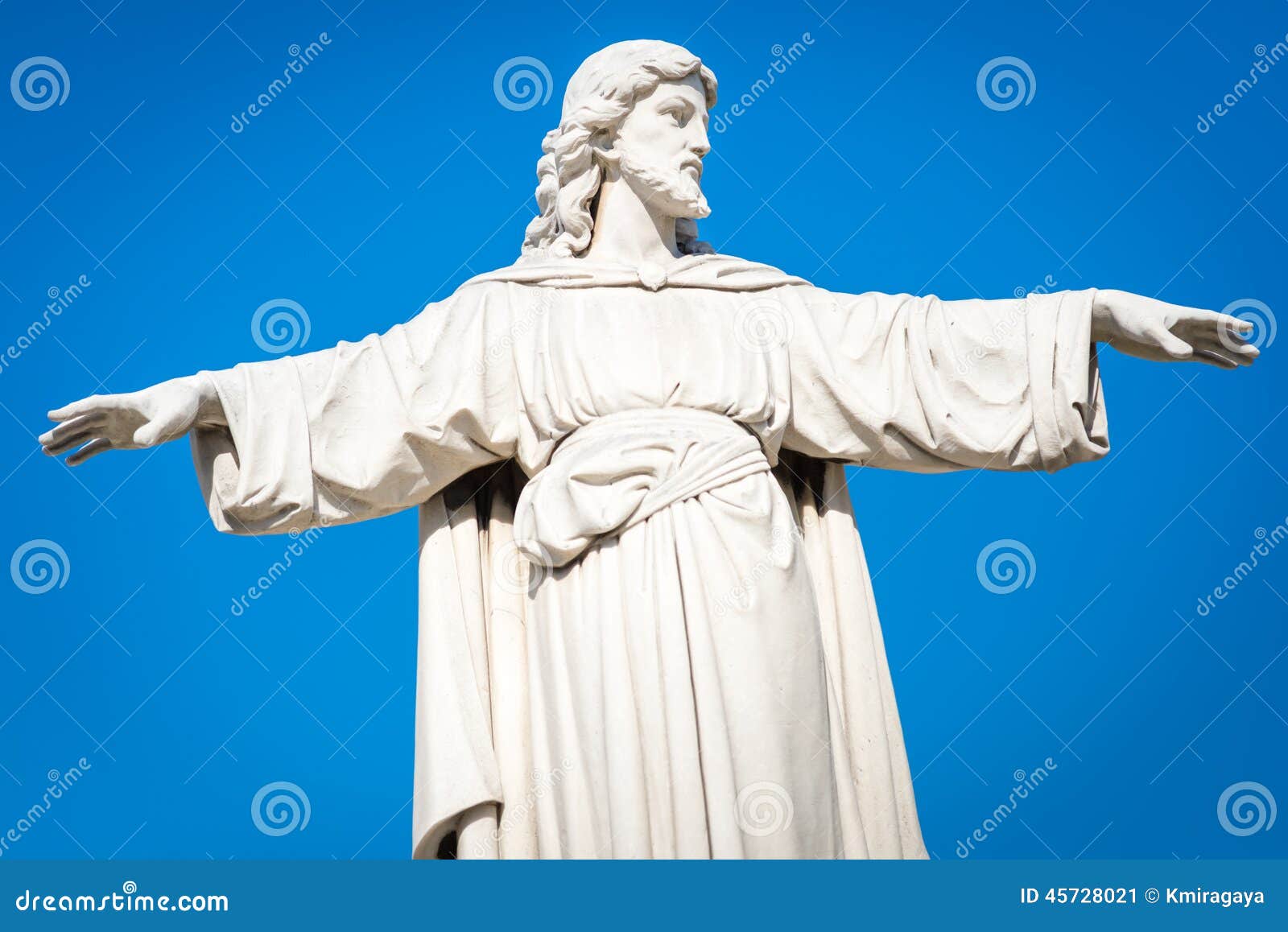 Statue of Jesus Christ with His Arms Extended Stock Image - Image of ...