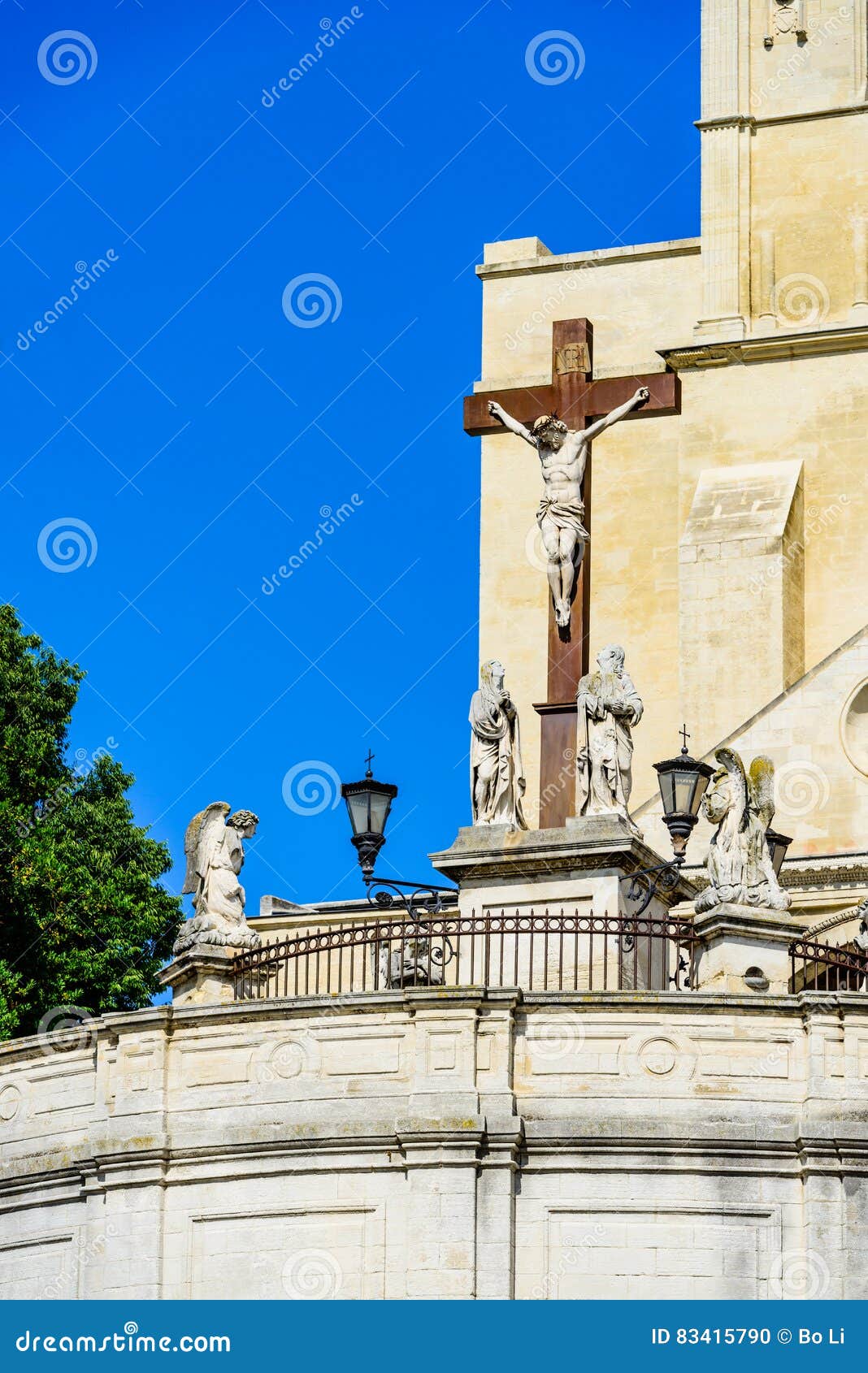 Statue of Jesus Christ, Palace of the Popes,Avignon Stock Photo - Image ...