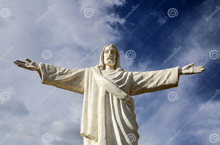 Statue of Jesus Christ in Peru Stock Photo - Image of peru, religious ...