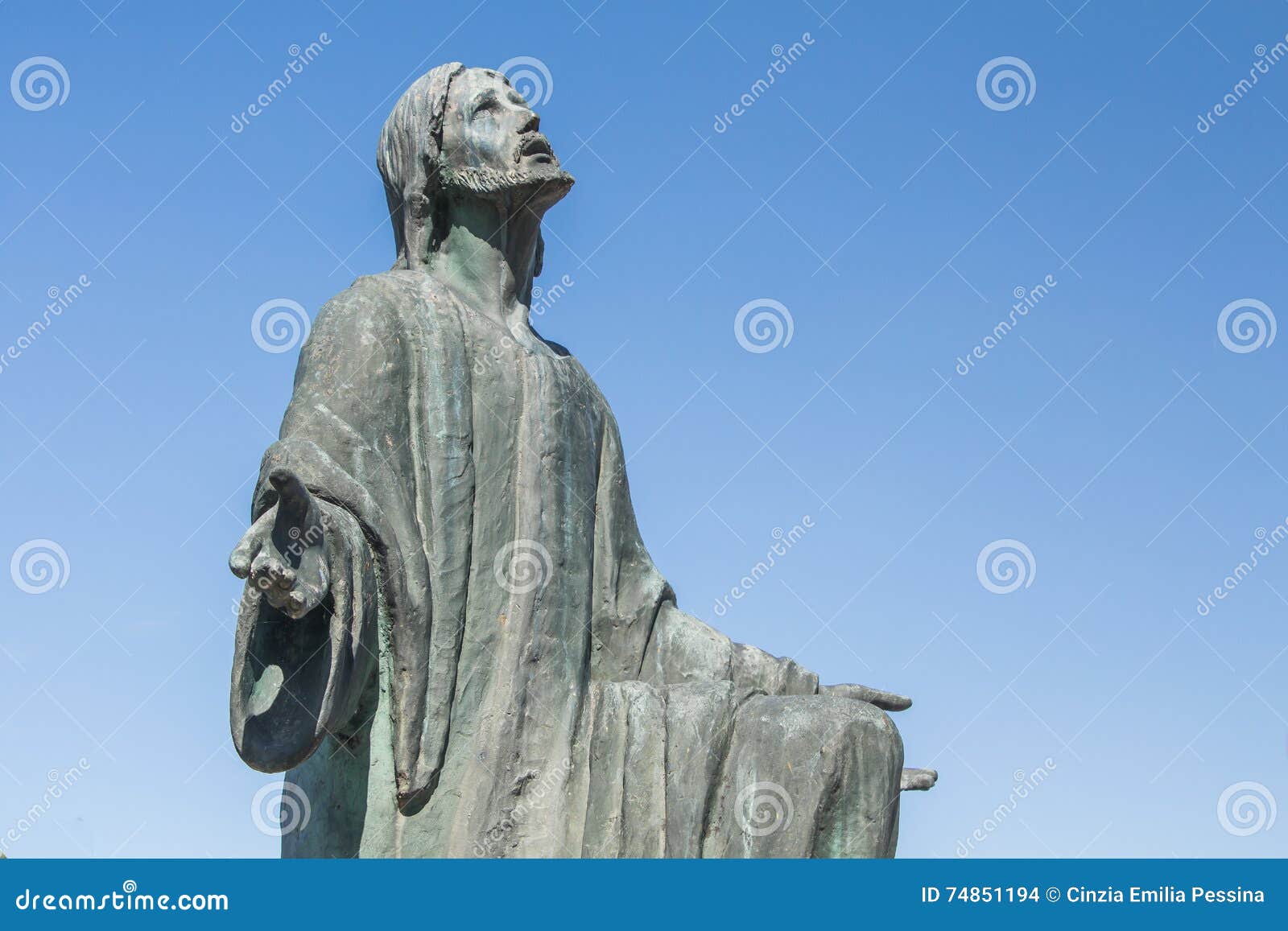 Statue of Jesus Christ Praying Stock Photo - Image of jesus, religious ...