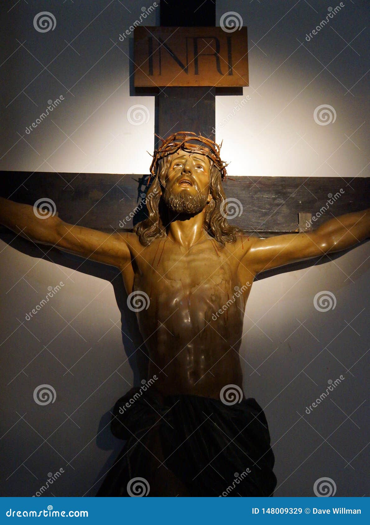 Statue of Jesus on the Cross Stock Image - Image of crucufix, faith ...