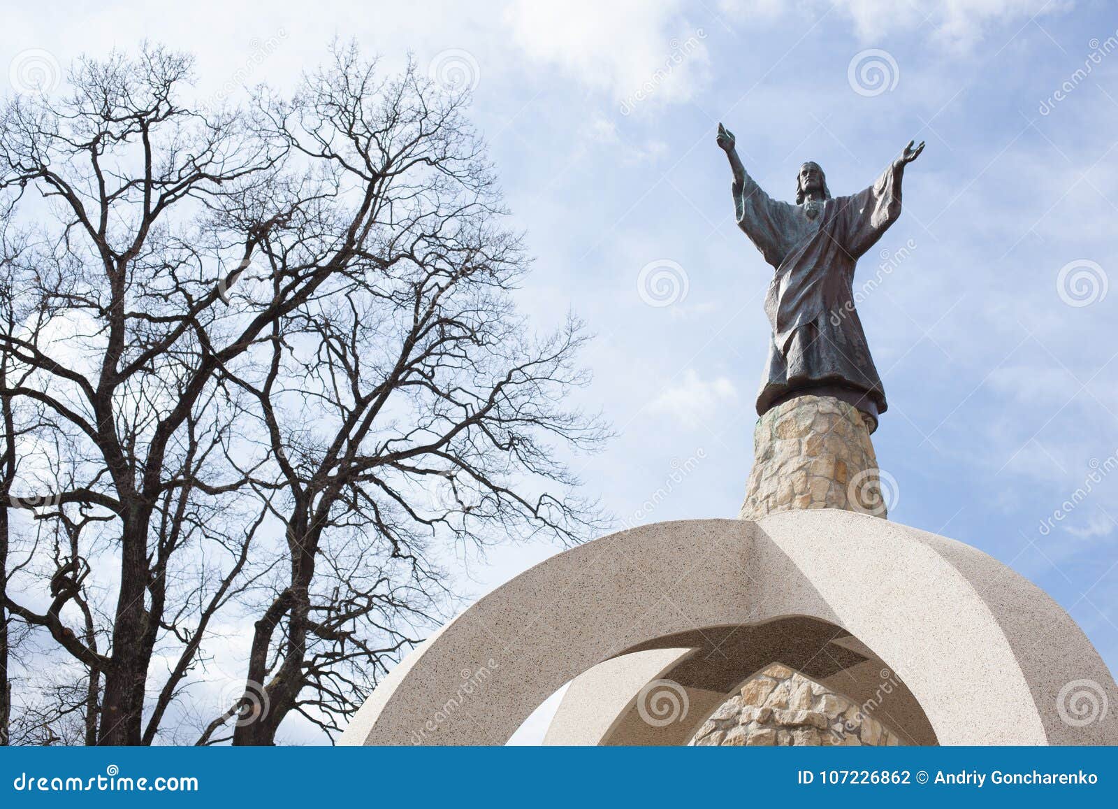 The statue of Jesus editorial photography. Image of large - 107226862