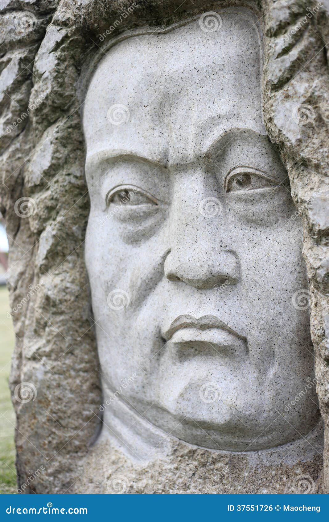 Statue of Johann Sebastian Bach Stock Photo - Image of symphony, stone ...